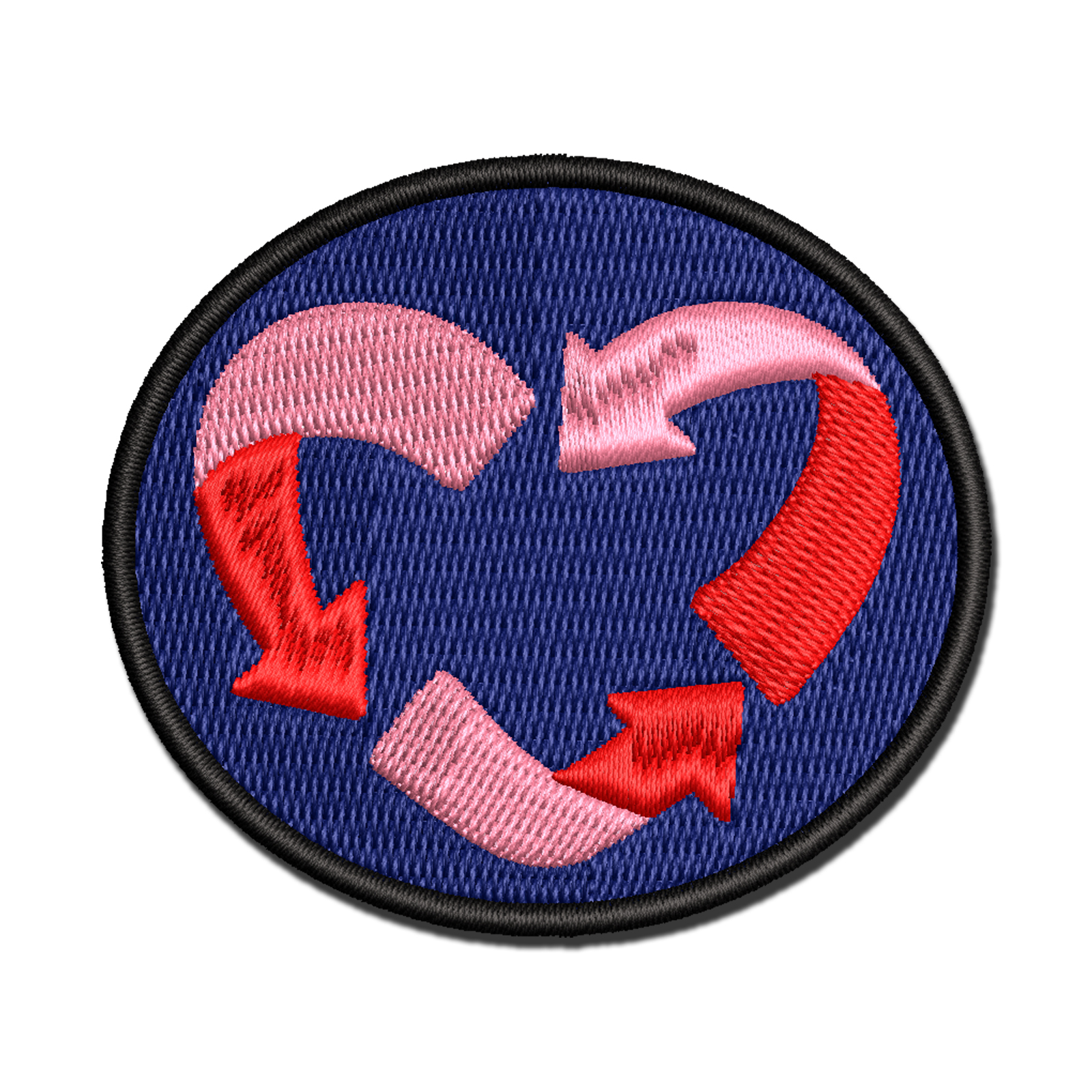 Recycling Heart Environment Sustainable Applique Multi-Color ...