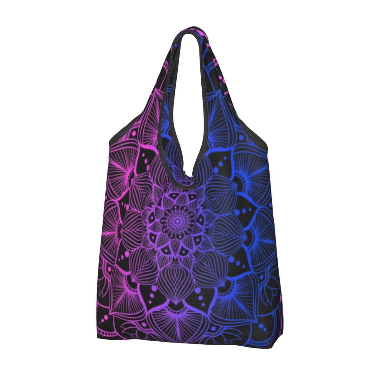 Recycling Maha Mrityunjaya Mantra Shopping Bag Women Tote Bag Portable Om Yoga Mandala Buddhism ...