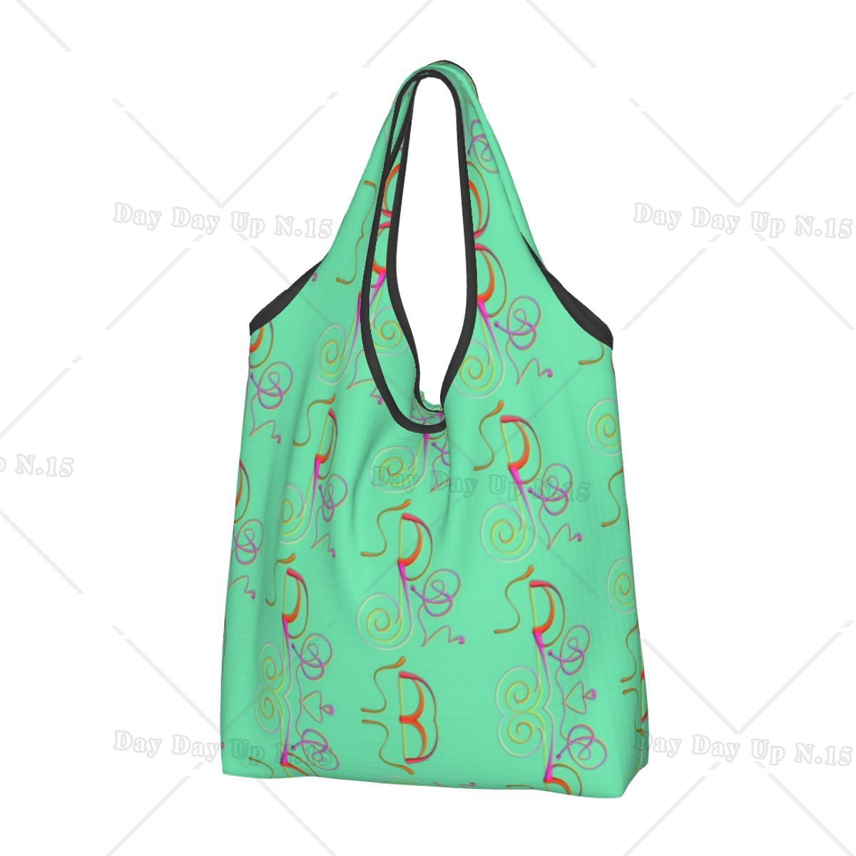 Recycling Music Symbol Shopping Bag Women Tote Bag Portable Musician ...