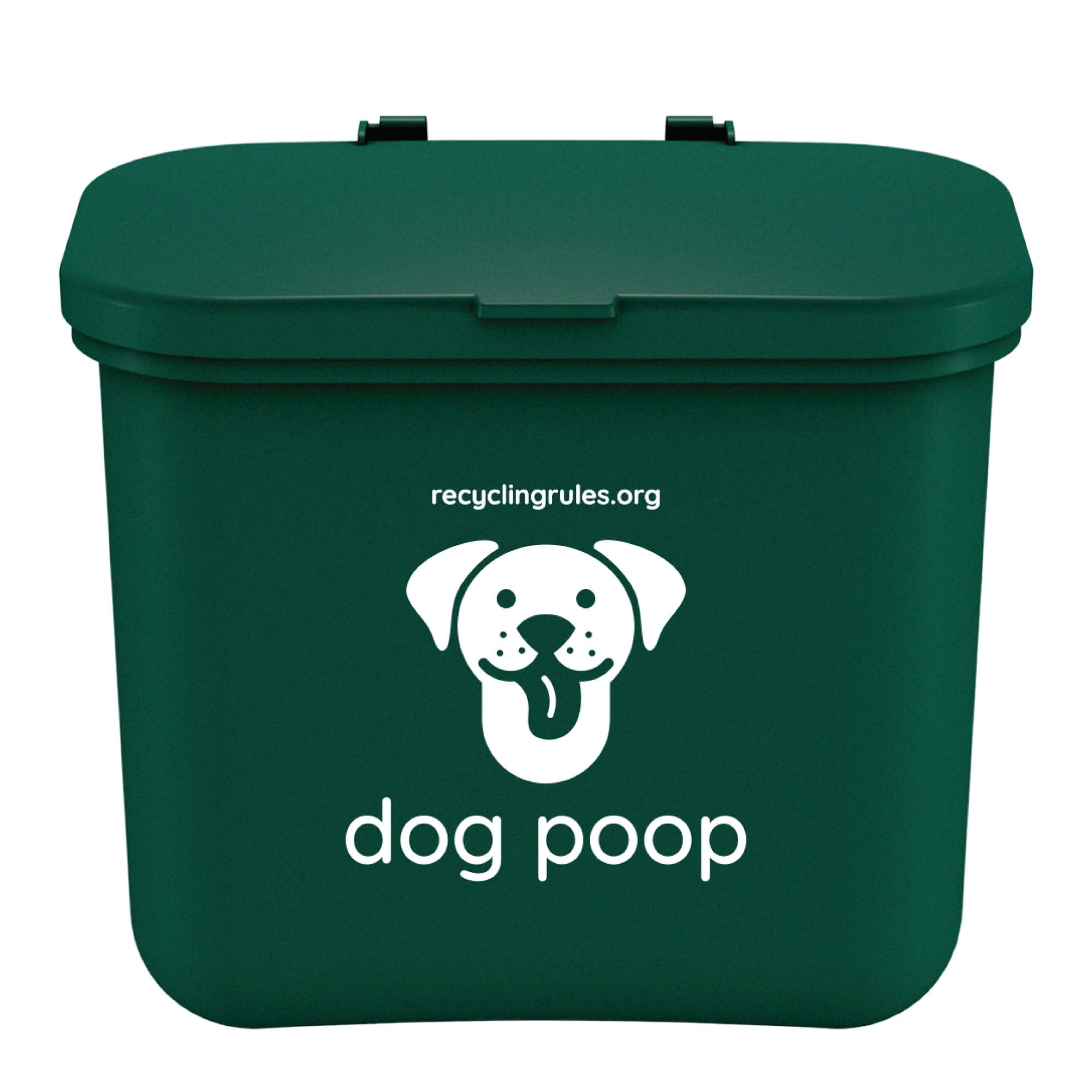 Recycling Rules Small Hanging Wastebasket for Dog Poop in Green for ...