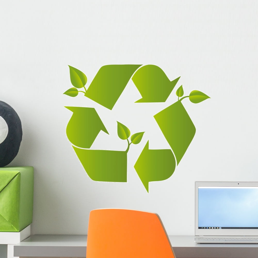 Recycling Symbol Wall Decal by Wallmonkeys Peel and Stick Graphic (18 ...