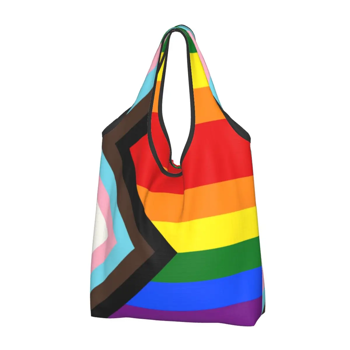 Recycling Trans Pride Flag Drip Shopping Bag Women Tote Bag Portable ...