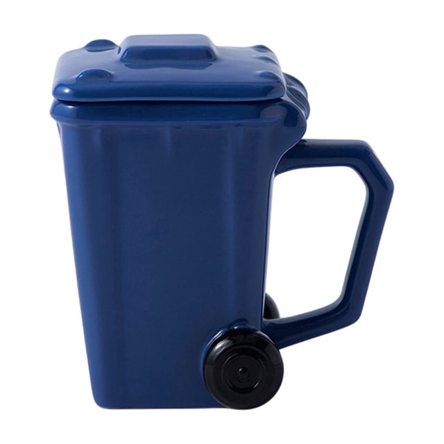 Recycling Trash Can Set with Sorting Labels - 4 Compartment Waste Bin ...