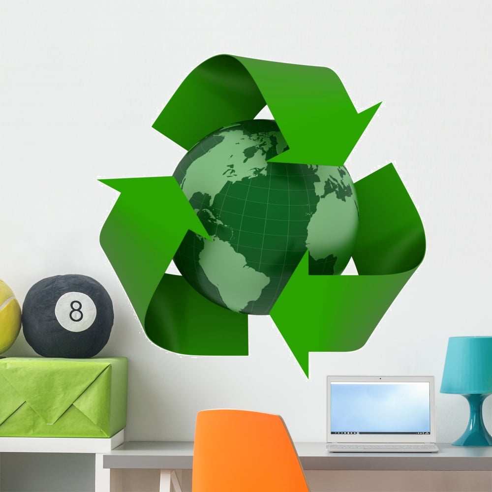 Recycling Wall Mural Decal by Wallmonkeys Vinyl Peel and Stick Graphic ...