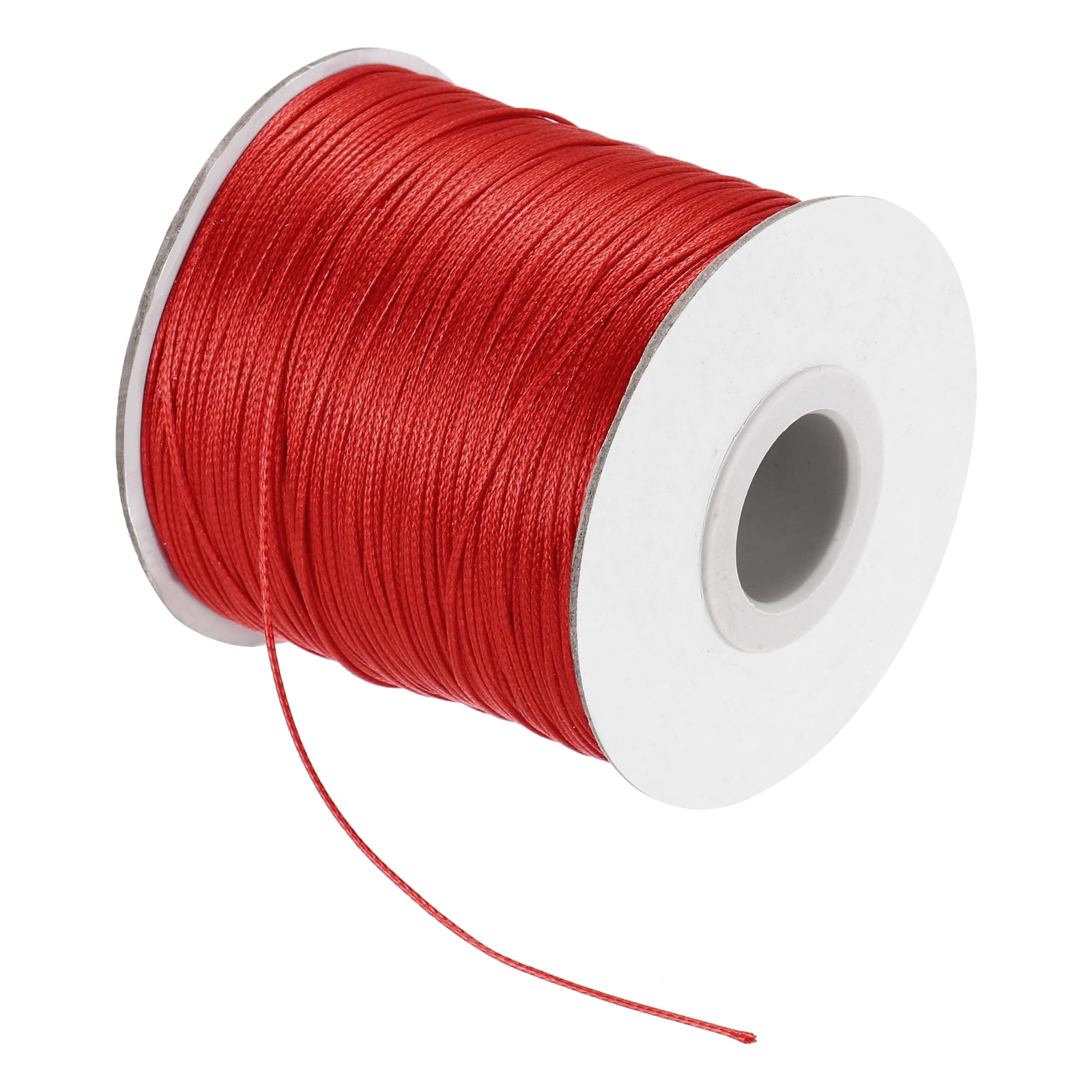 Red 0.5mm Waxed Cord 175 Yard Wax Bead Thread String for Jewelry Making ...