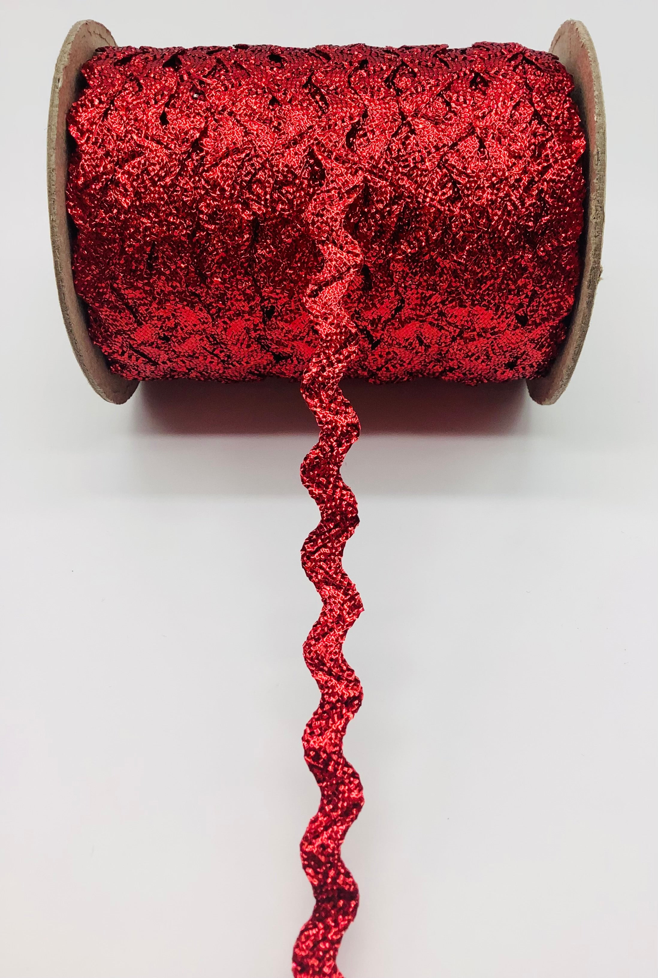 Red 1/2" Metallic Ric Rac - Walmart.com