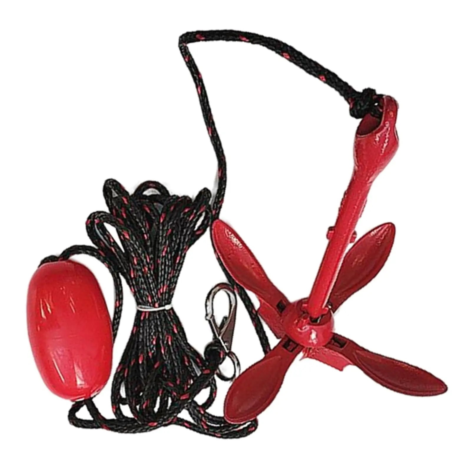 Red 1.5kg Anchor Folding Grapnel Anchor For Canoe High Performance 25 ...
