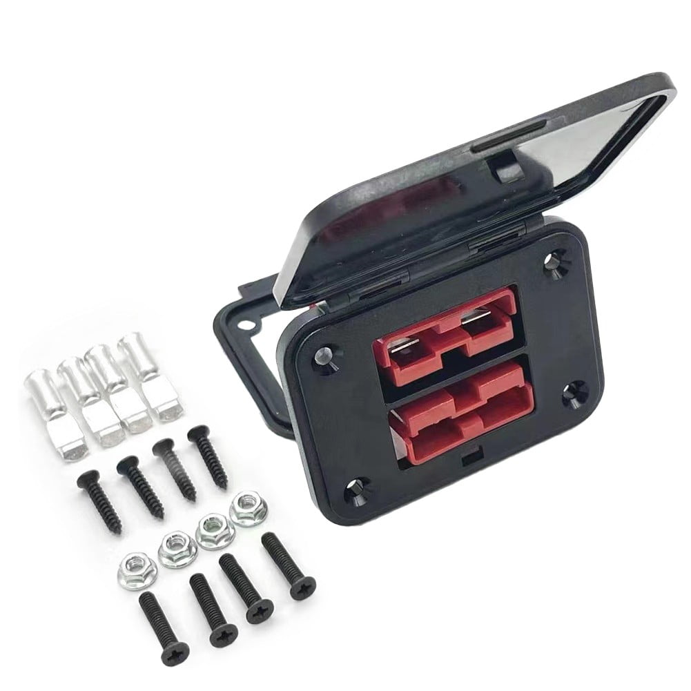Red-1 Set 50A 600V Twin Dual Flush Mount Bracket For Connection ...