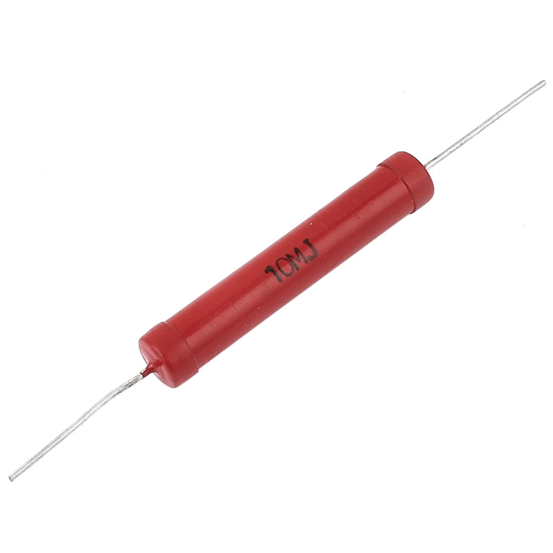 Red 10M Ohm 5% Tolerance Axial 9mm x 50mm High Voltage Glass Resistor ...