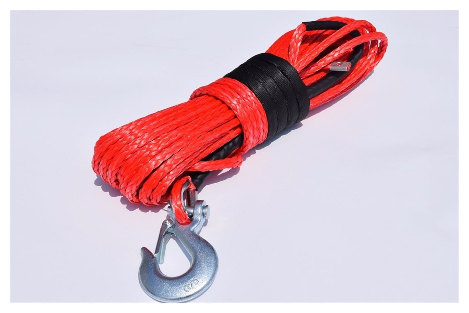 Red 10mm*30m Replacement Synthetic Rope For Winch,winch Cable Hook,12 ...