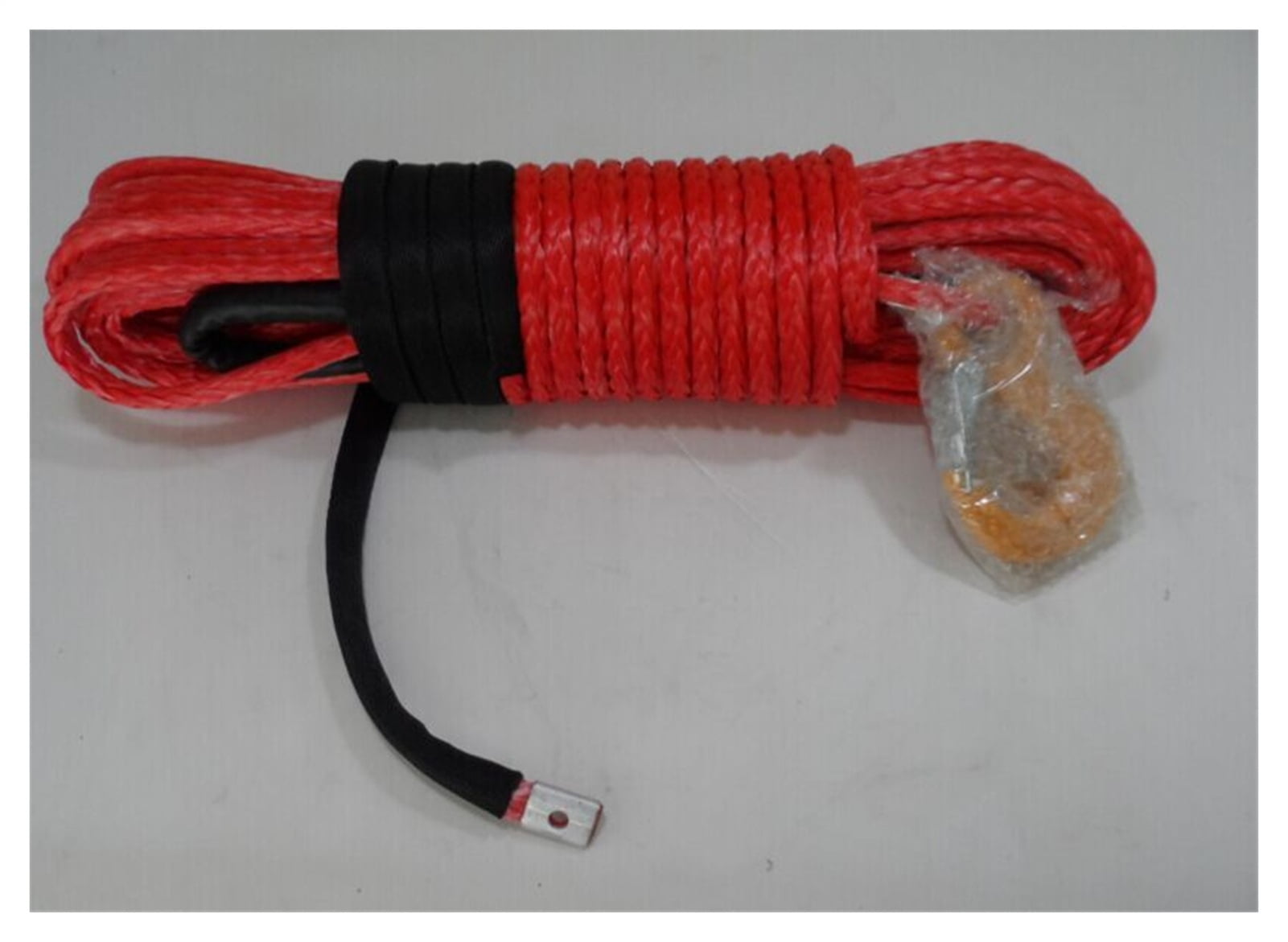 Red 10mm*30m Synthetic ATV Winch Rope,3/8 x 100 Winch Cable,Off Road ...