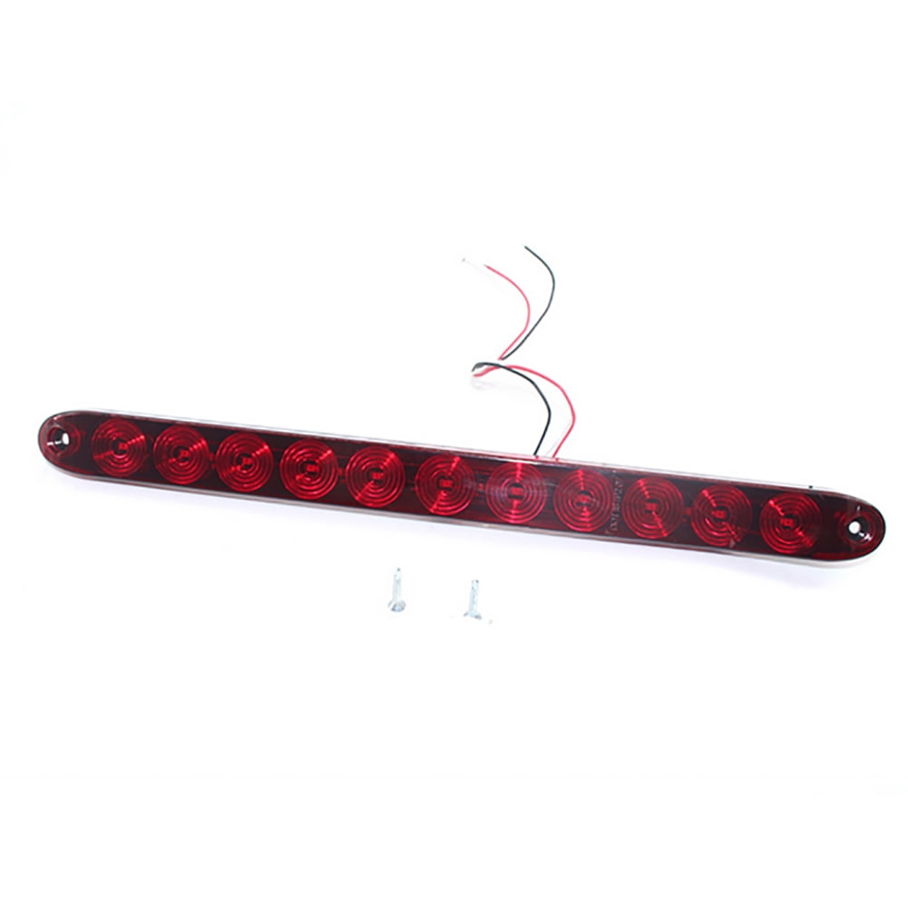 Red 11 Diodes LED Clearance Marker Car Truck Light Bar Stop Turn Tail ...
