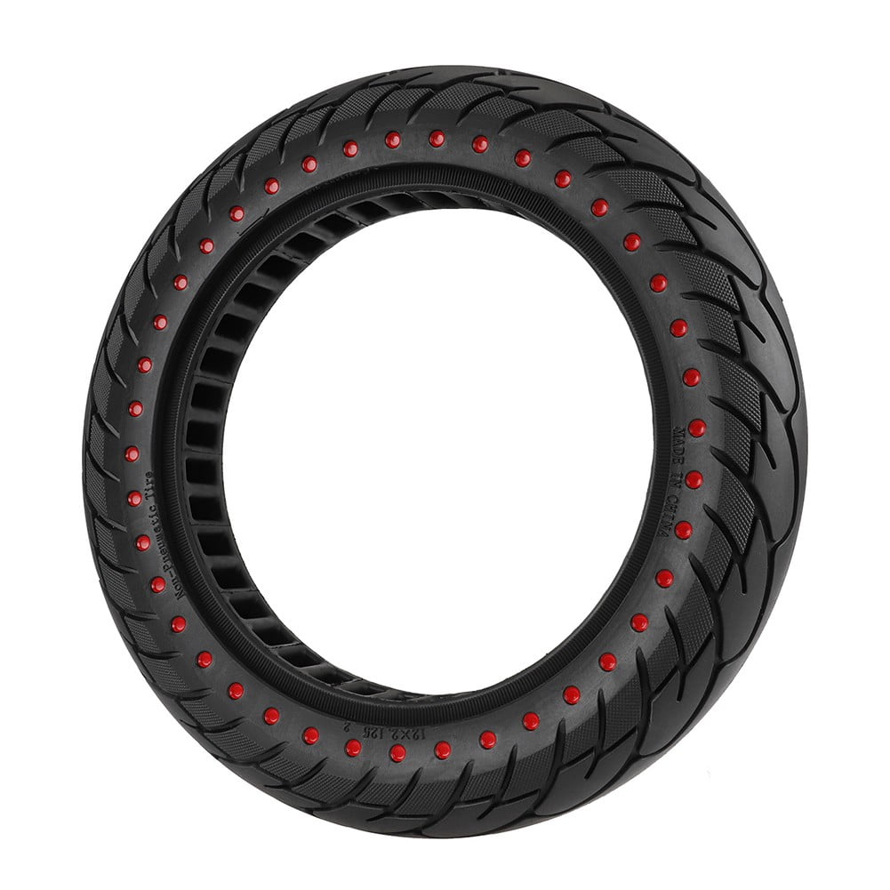 Red-12 Inch 12X2 1/4（57-203) Solid Tyre E-Bike E-Scooter 12X2.125 Tire ...