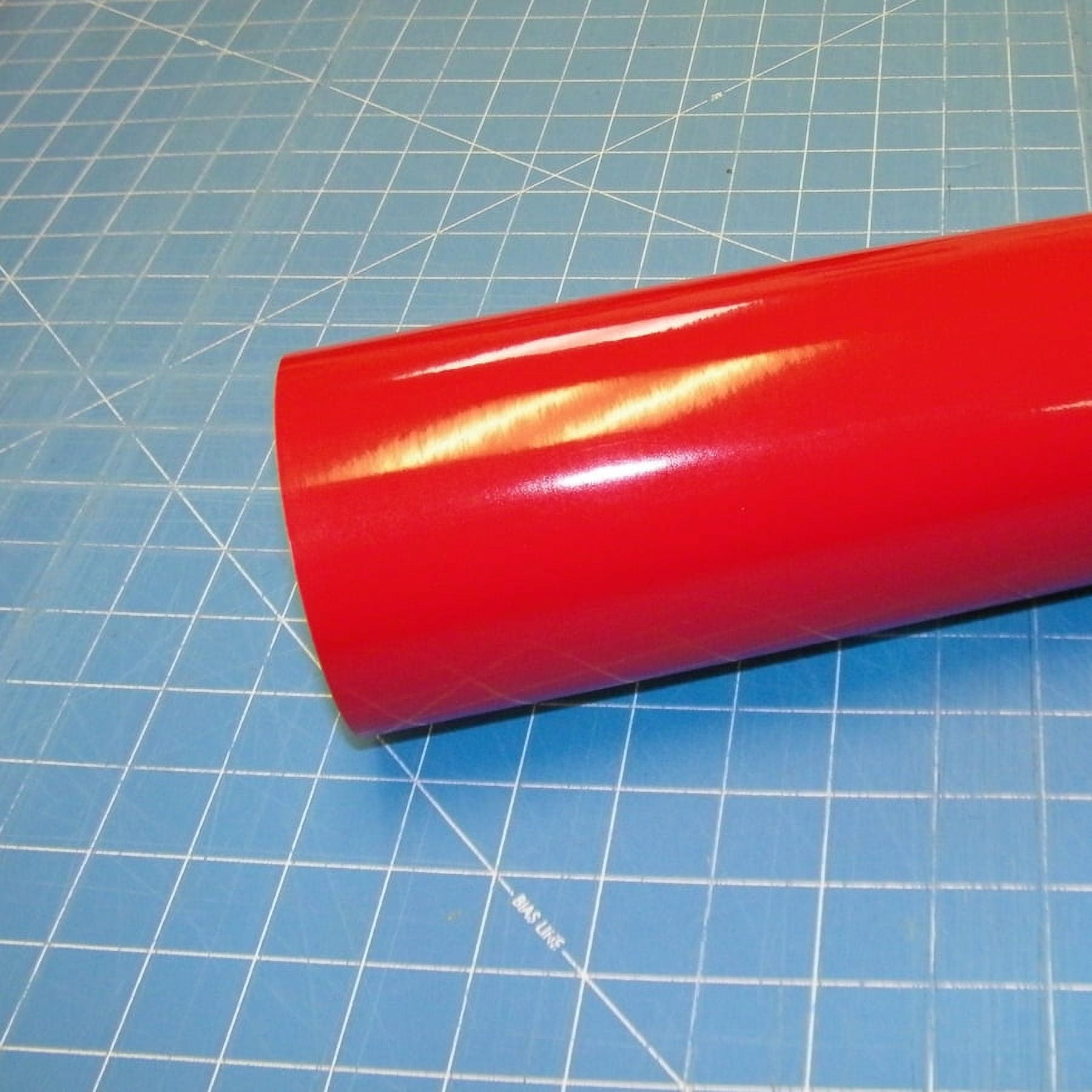 Red 12" x 10 Ft Roll of Glossy Oracal 651 Vinyl for Craft Cutters and ...