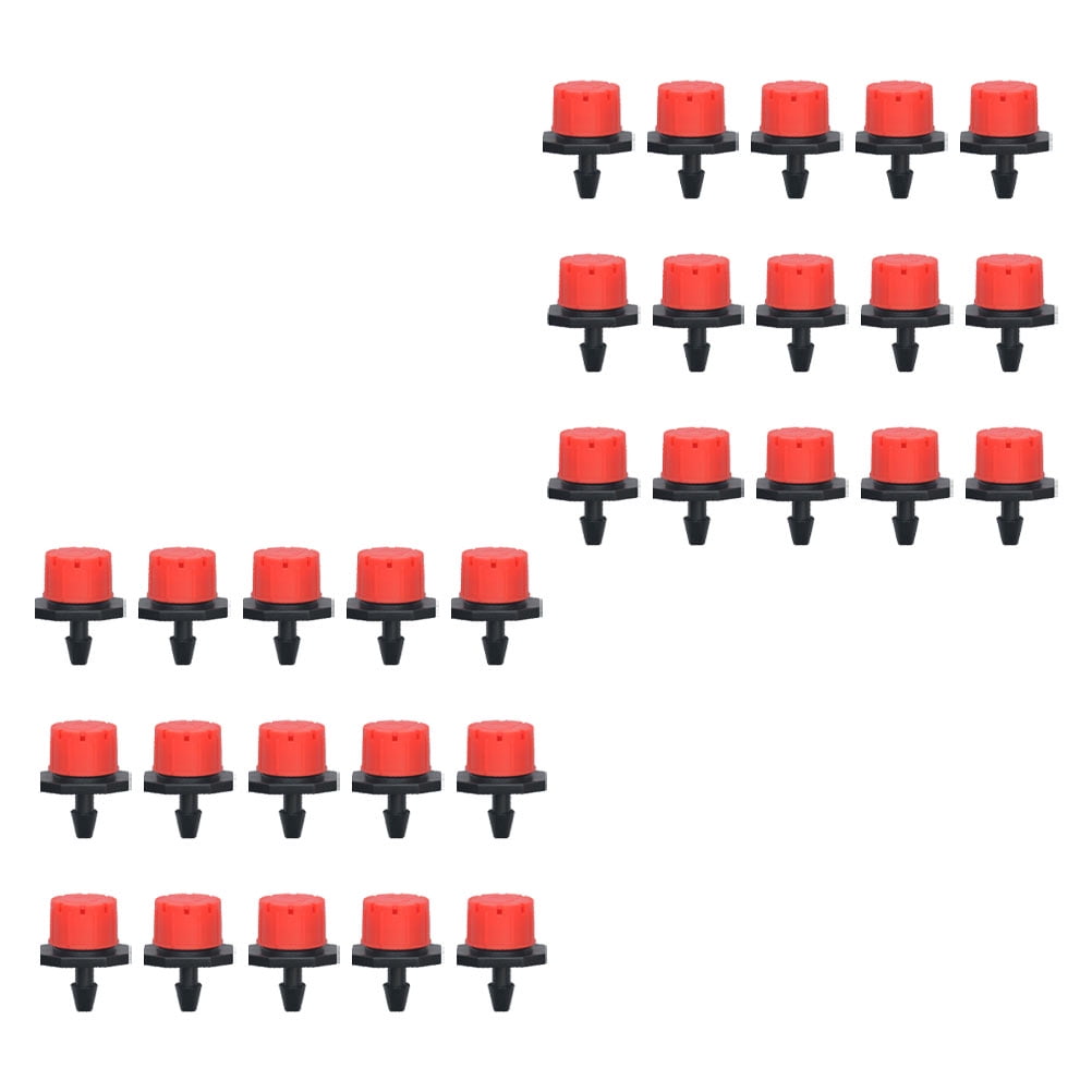 Red 120 Pcs Irrigation Drippers Sprinkler Watering System Tea Canister ...