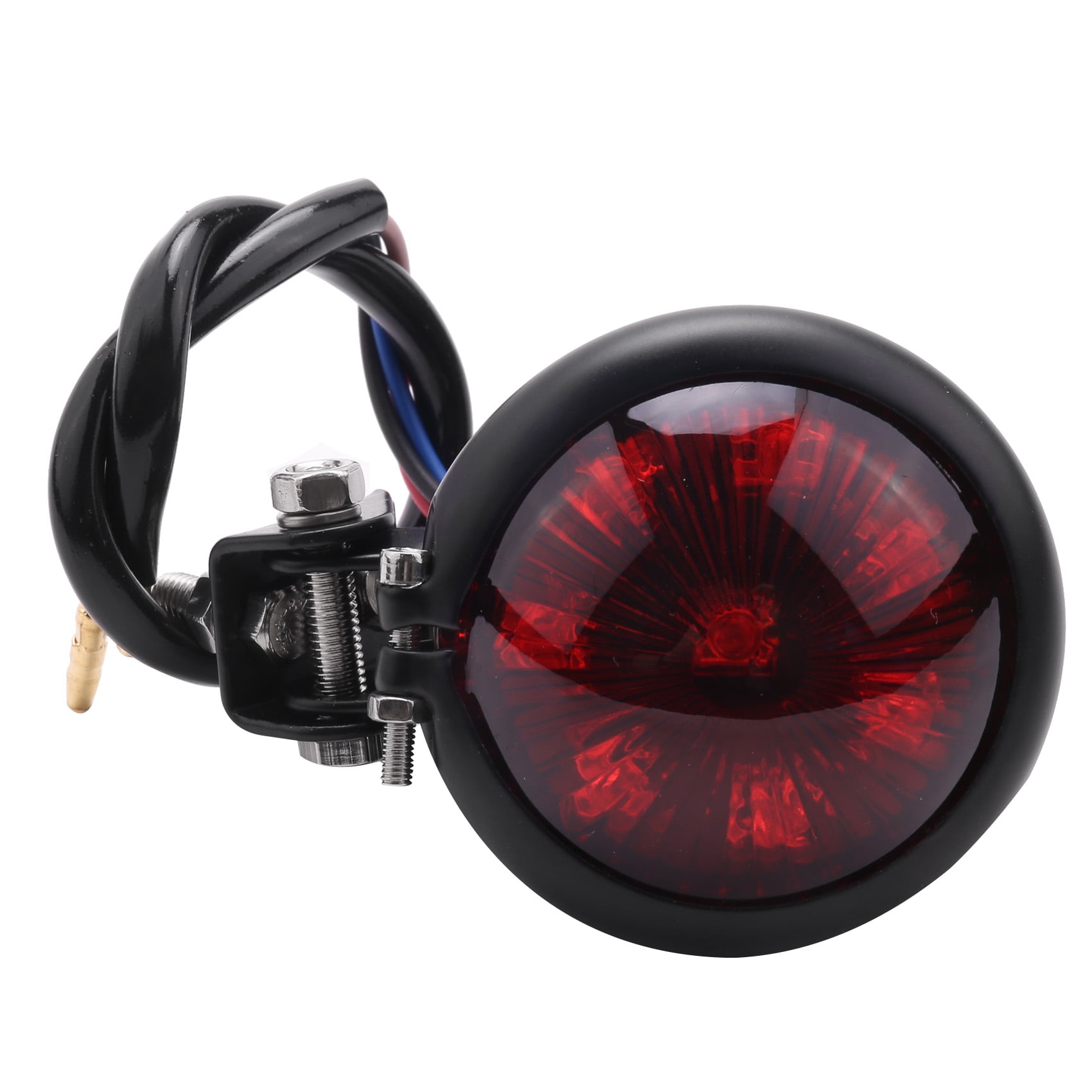 Red 12V Led Black Adjustable Cafe Racer Style Stop Tail Light ...