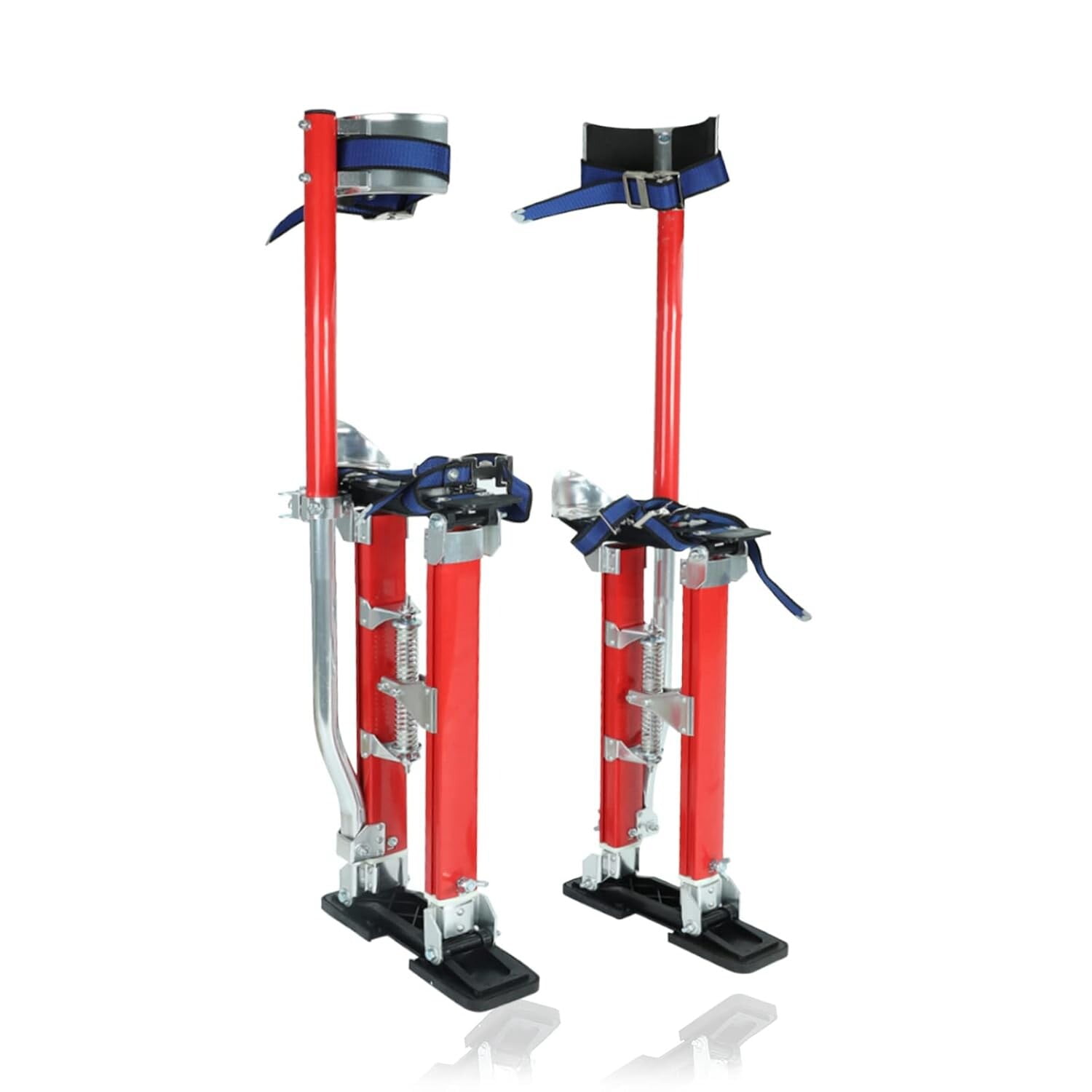 Red 15”-23” Adjustable Drywall Stilts Tool For Painters Walking Taping ...