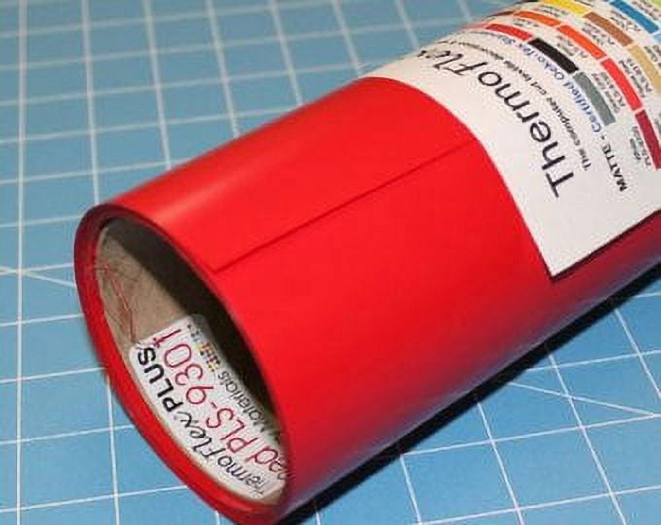 Red 15" x 15' (feet) ThermoFlex Plus Heat Transfer Vinyl Roll, HTV ...