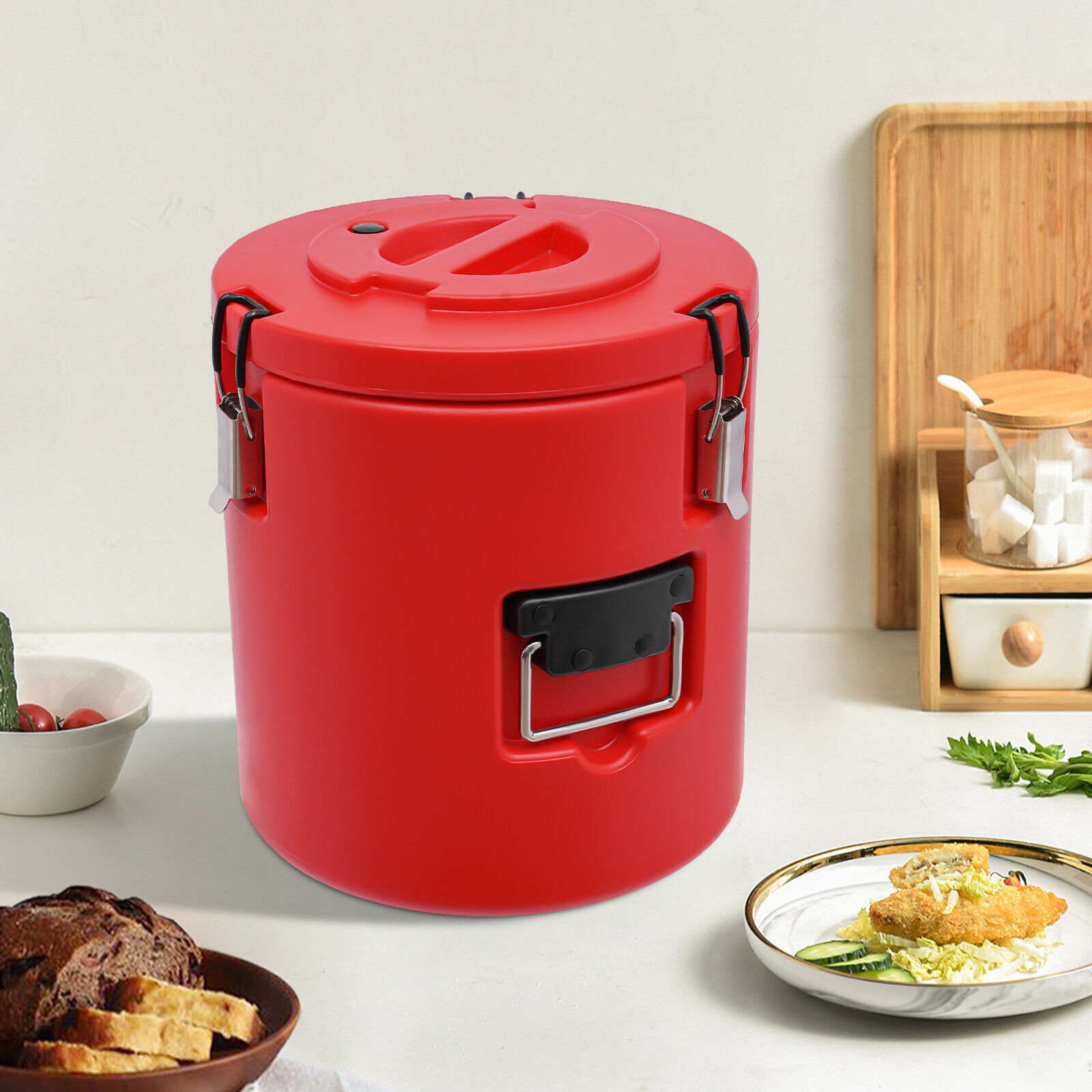 Red 15L/13.62 QT Modern Insulated Bucket, Insulated Soup Container with Lid - Walmart.com