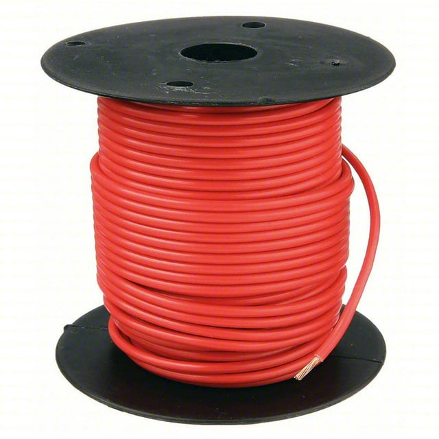 Red 18 Gauge Primary motive Cable Wire 500 FT Spool/Coil of 100% Copper ...