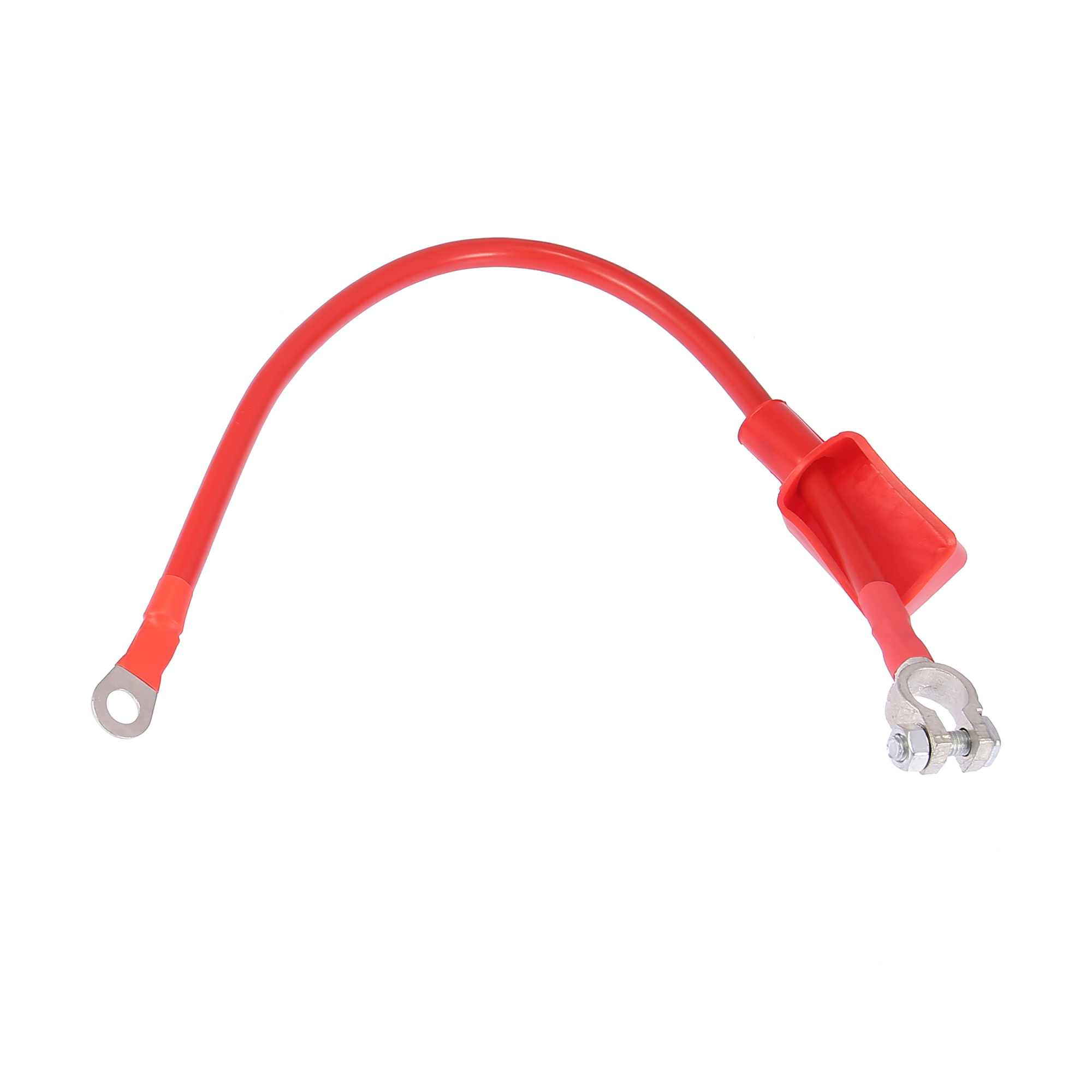 Red 19.67" Car Auto Vehicle Positive Battery Cable Wire 2 AWG ...