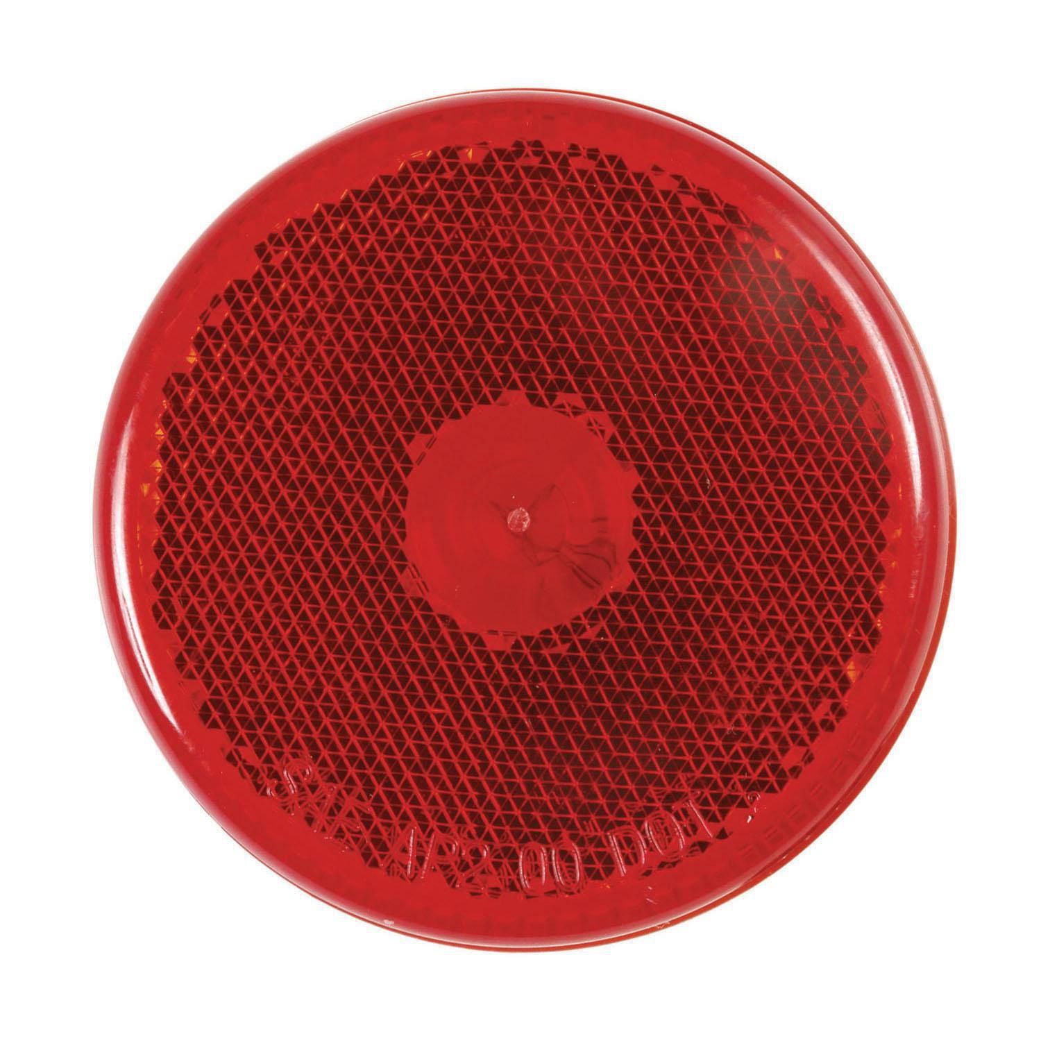 Red 2-1/2" Incandescent Round Side Marker/Clearance Light with Reflex ...