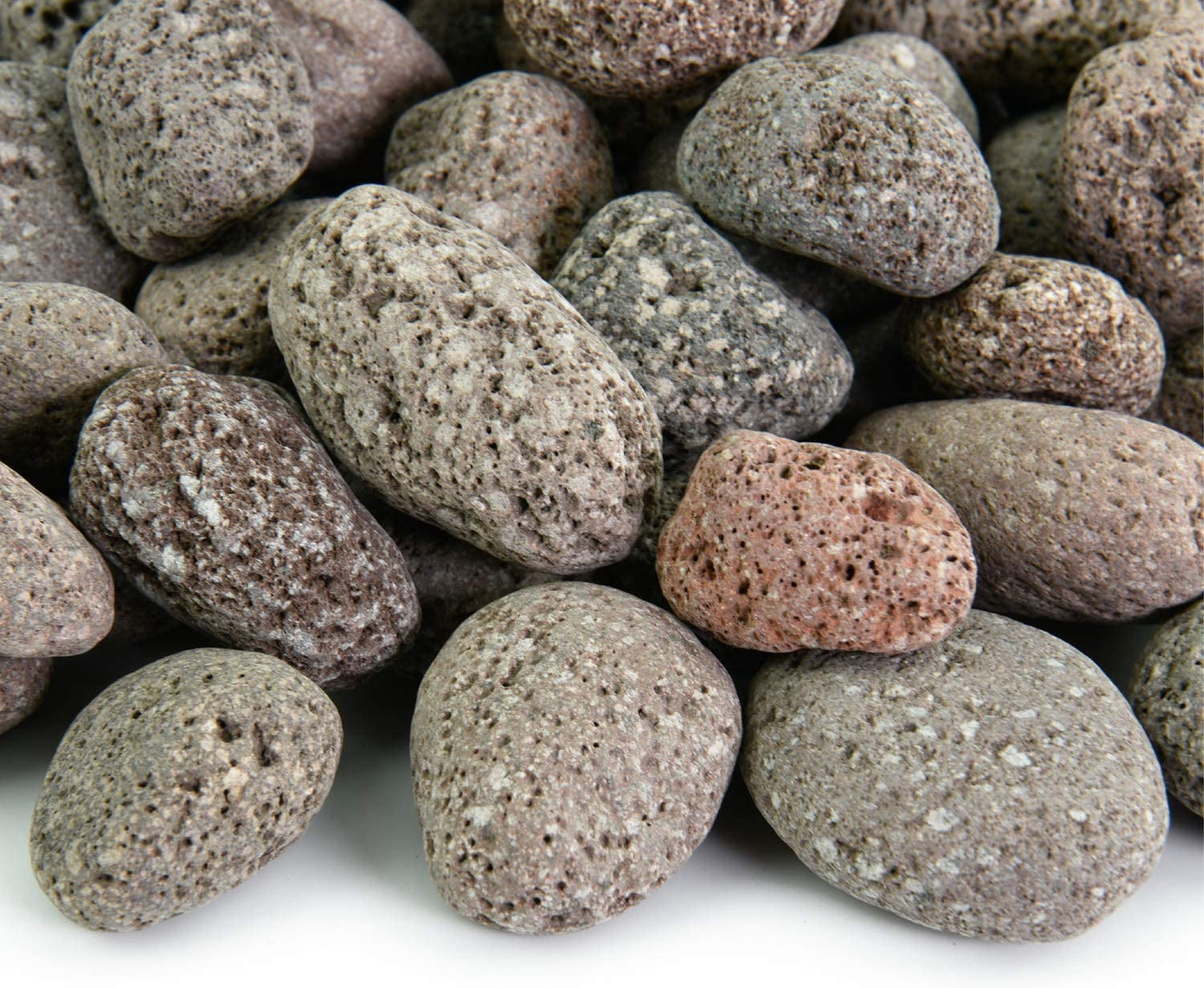 Red 2 Inch - 4 Inch Fire Rock | Fireproof and Heatproof Round Pebbles ...