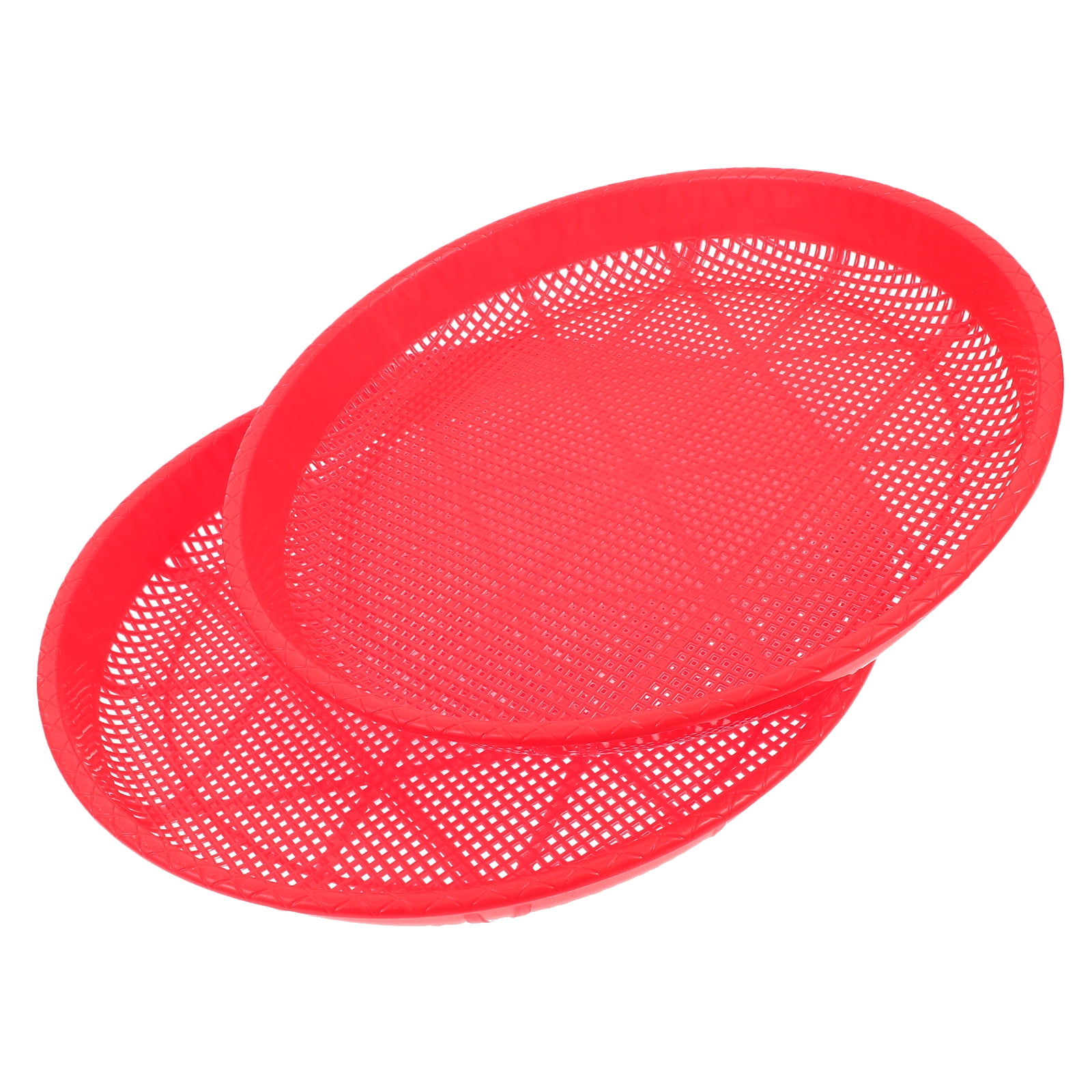Red 2 Pcs Cereal to Go Multipurpose Sieve Dustpan with Holes - Walmart.com