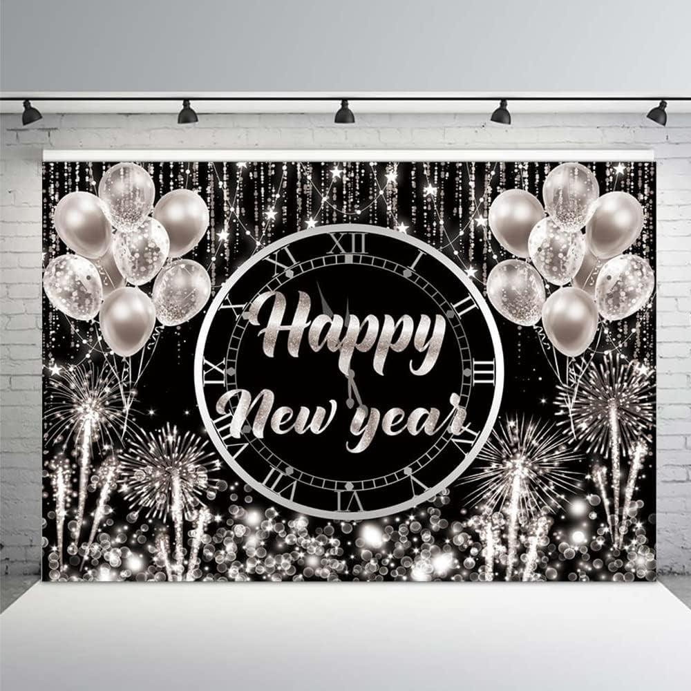 Red 2025 Happy New Year Backdrop Bokeh Spots Background for New Year ...