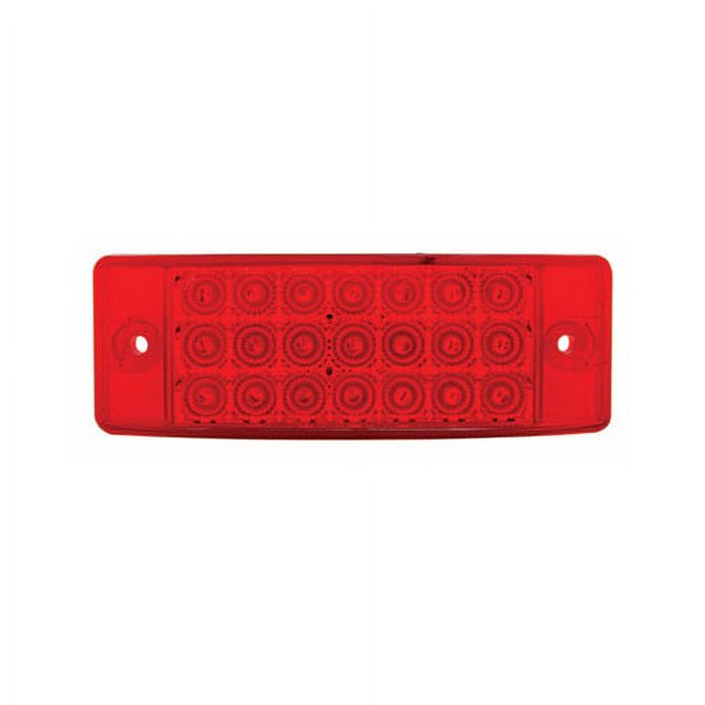 Red 21 LED 6" Truck Trailer Clearance Side Marker Light / Reflector ...