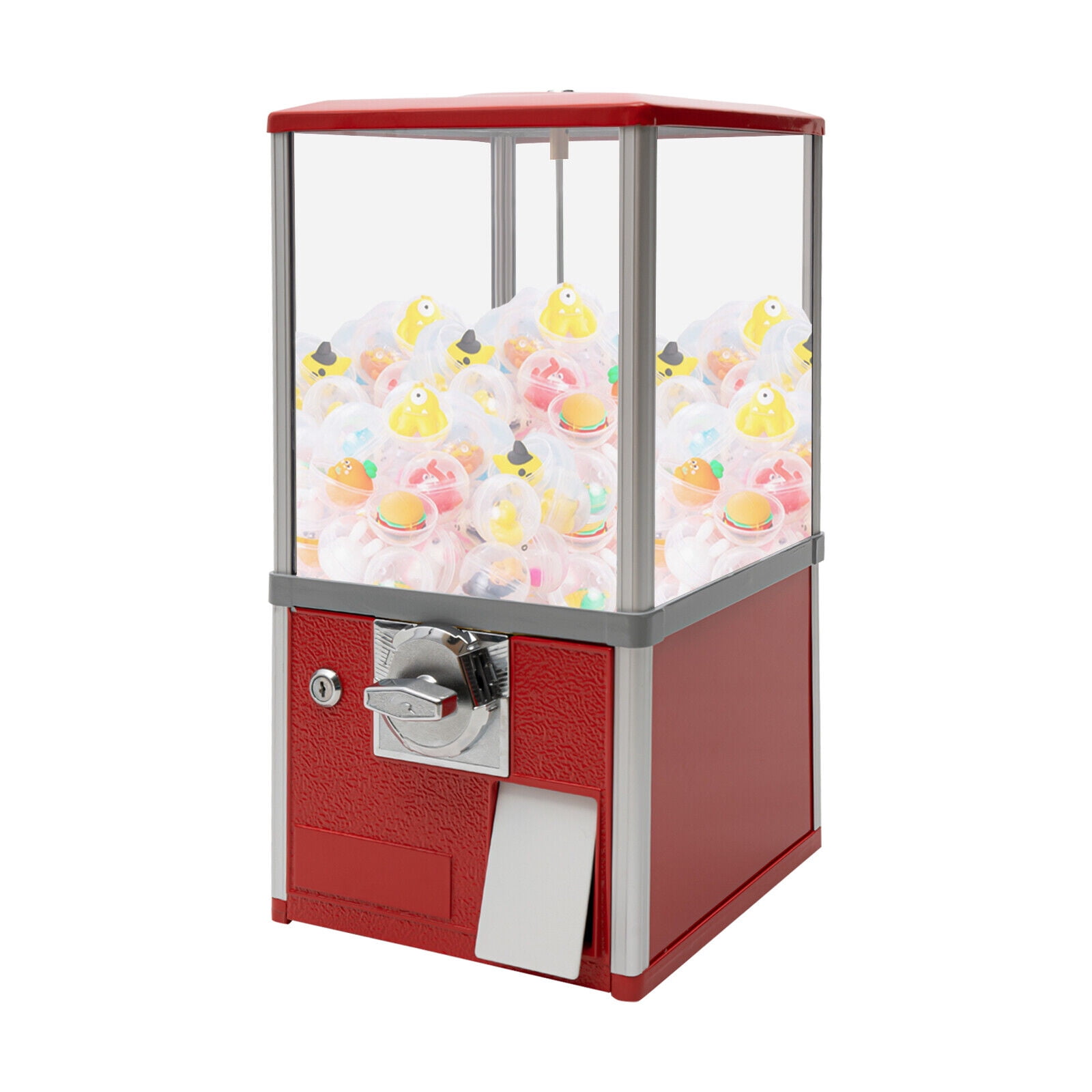 Red 25 Cent Coin Operated Vending Machines,Commercial Toy Capsule ...
