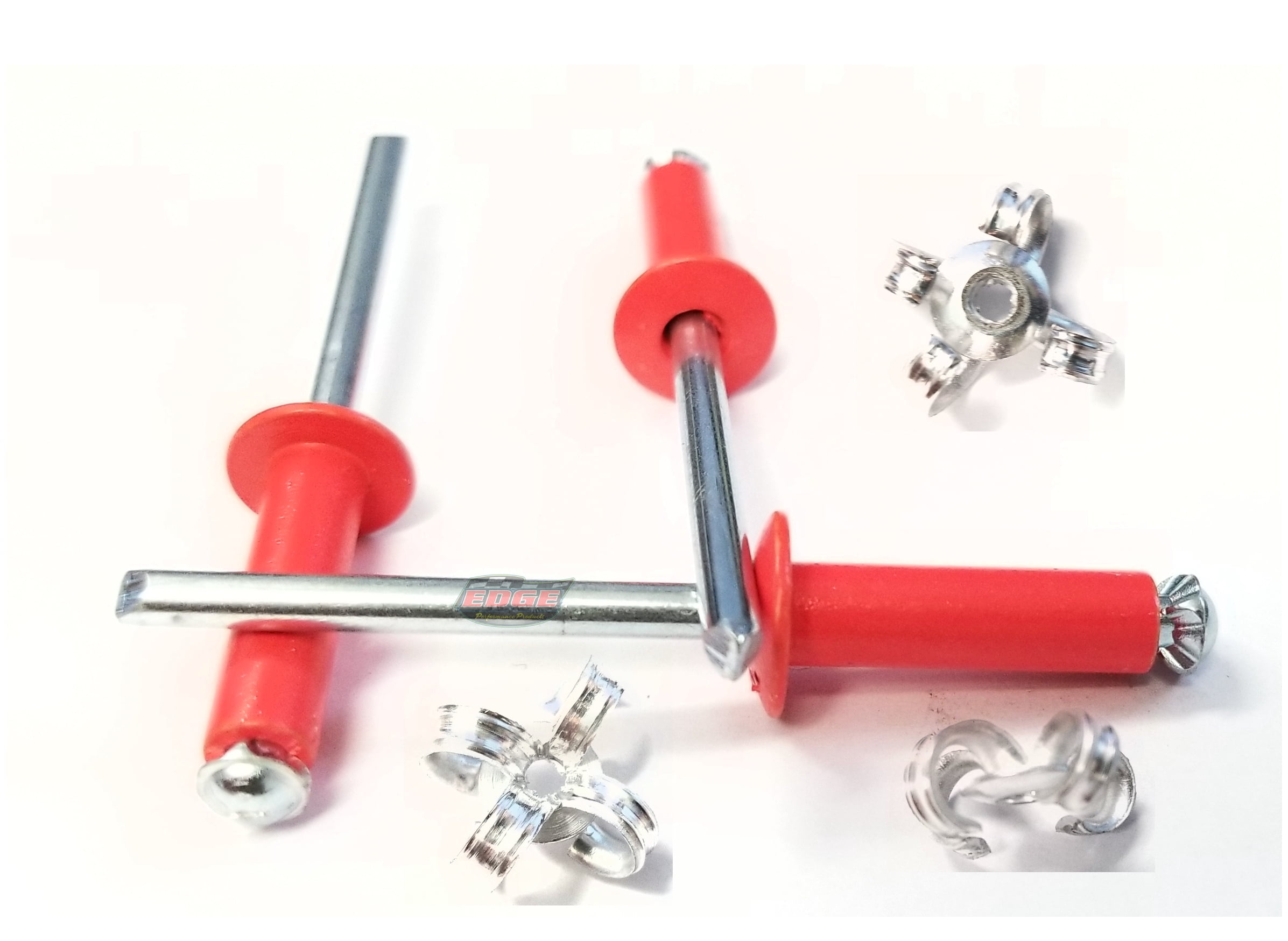 Red 3/16" Pop Rivets Aluminum Small Head Peel Back Fasteners .125 ...