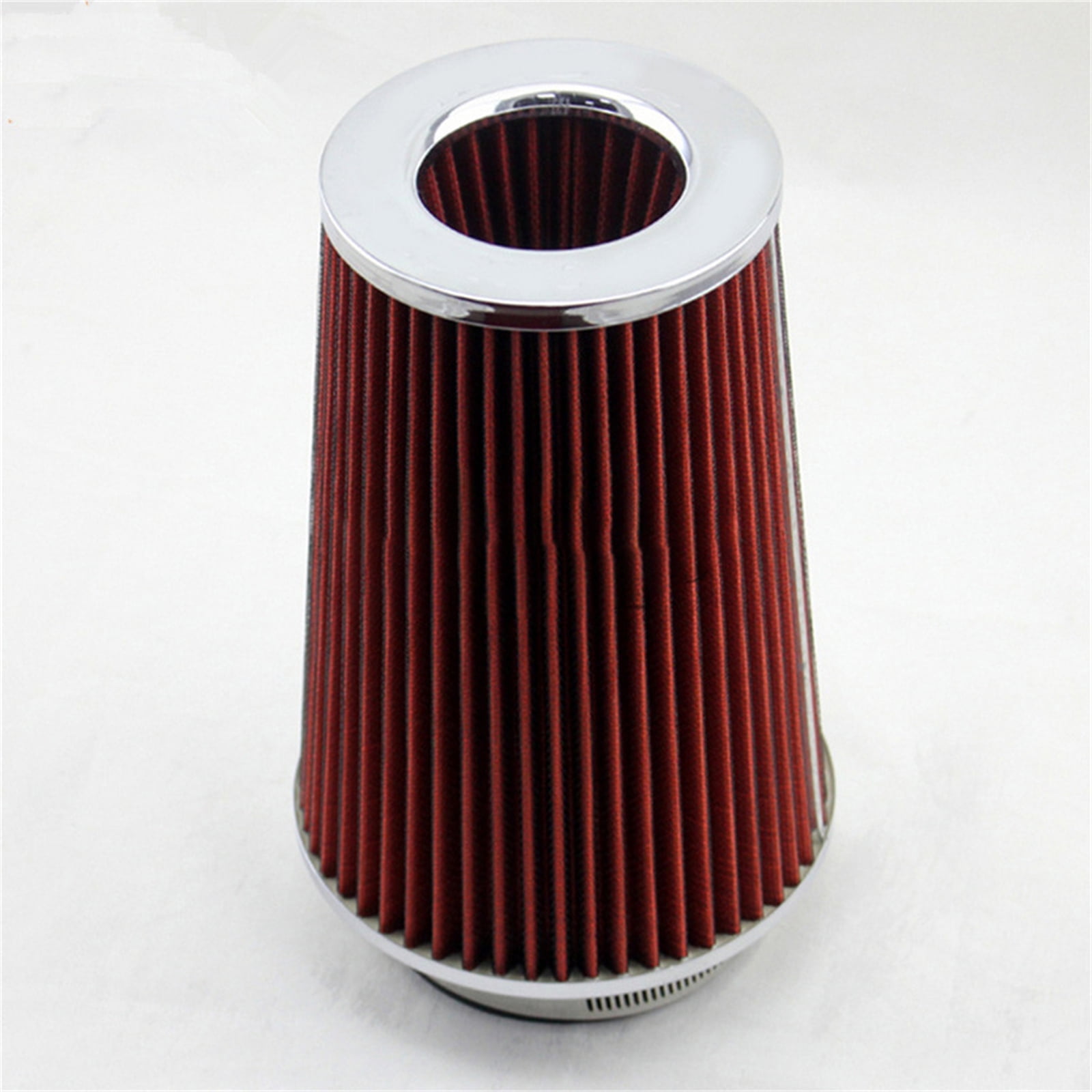 Red 3" Inlet Car Truck Long Ram Cold Air Intake Filter Cone KN Types AB ...