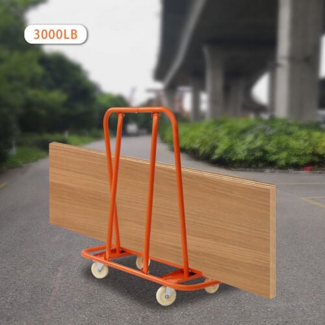 Red 3000lbs Drywall Cart Dolly Handling Sheetrock Sheet Panel