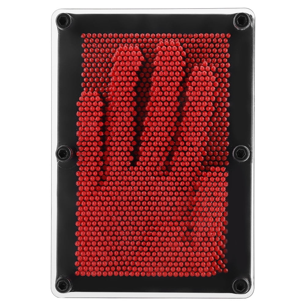 Red 3D Hand Mold Clone Art Pin Set - Antistress Plastic Pin Needle DIY ...