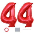 Red 44 Number Balloons 40 inch Jumbo Foil Balloons Prom Balloon for man ...