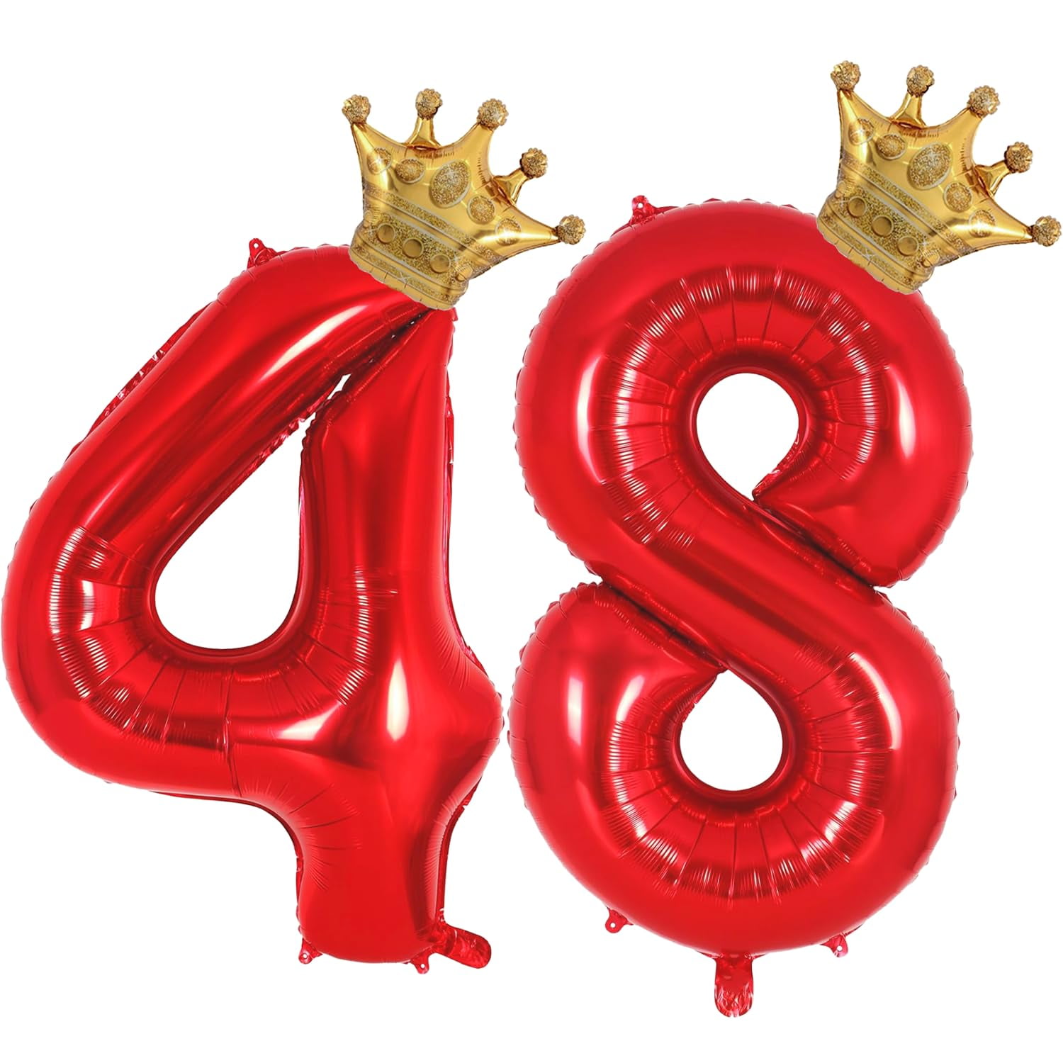 Red 48 84 Balloon Numbers 40 Inch H2FSDGiant 48th 84th Birthday ...