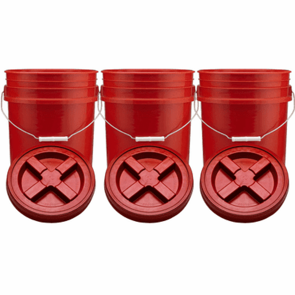 Baytec Containers High Density Polyethylene All Purpose Buckets 3 Pack ...