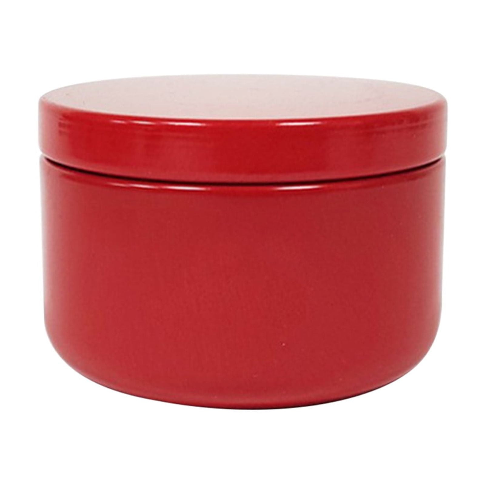 Red 50Ml Aluminum Tea Canister, Cosmetic Candle Lip Balm Container ...