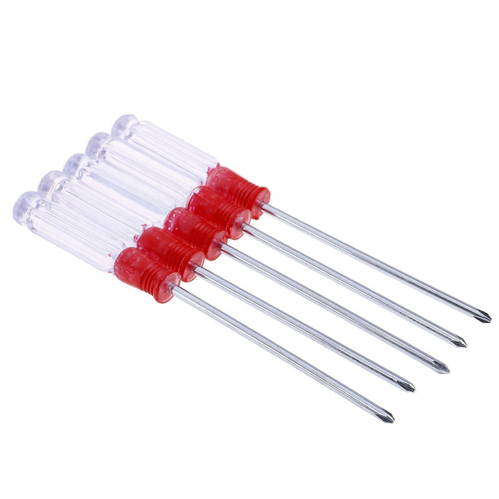 (Red) 5Pcs Home Repair Tools Set Small Precision Flat-blade/Cross ...