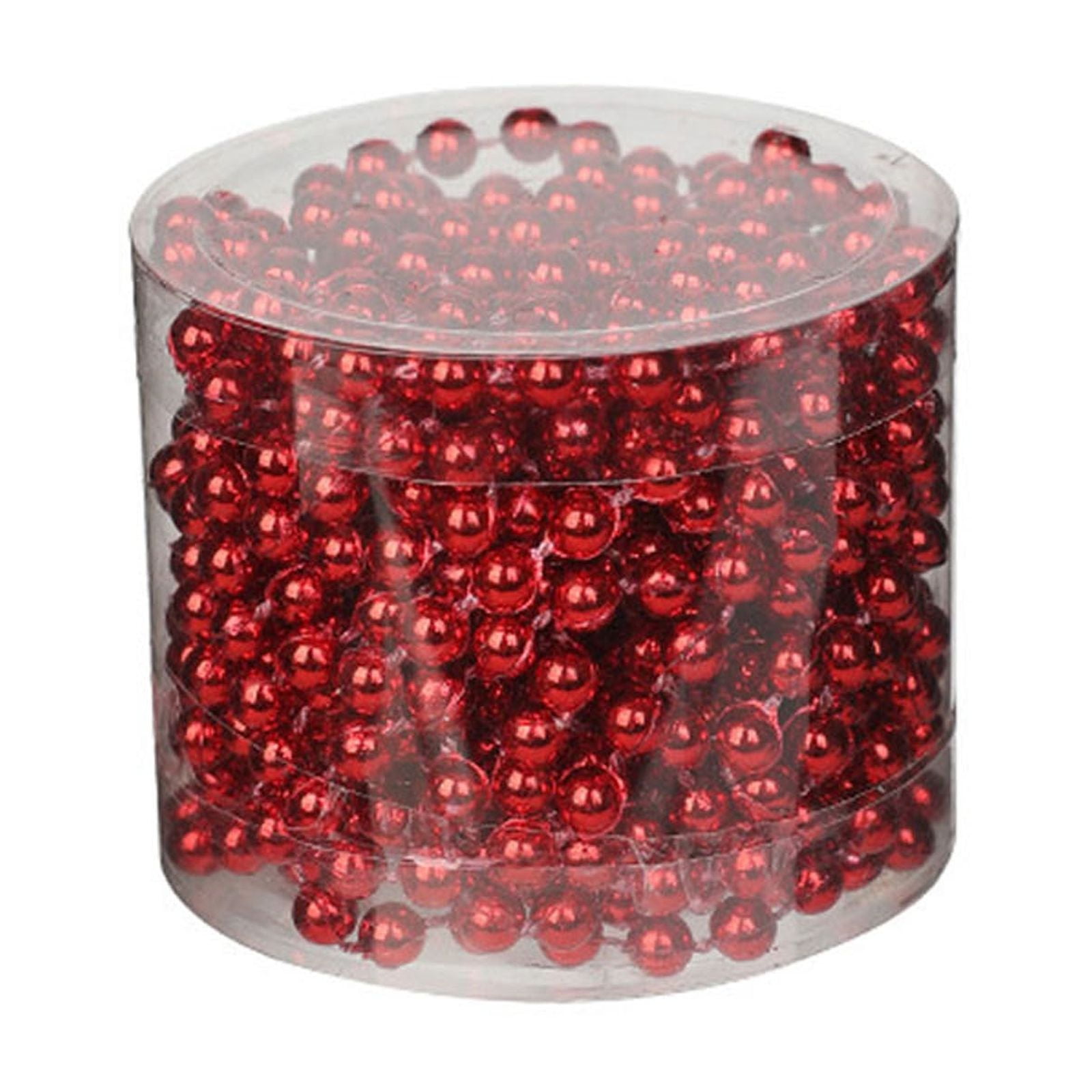 Red 5mm Faux Pearl Strings For Decorating, Plastic String For Crafts ...