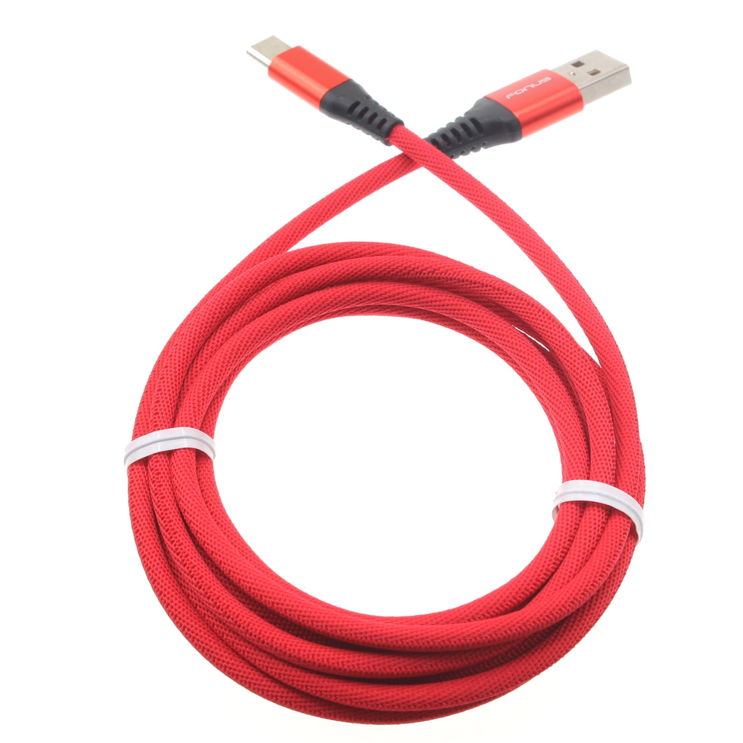 Red 6ft USB-C Cable for Nokia C200/C100 Phone - Type-C Charger Cord ...