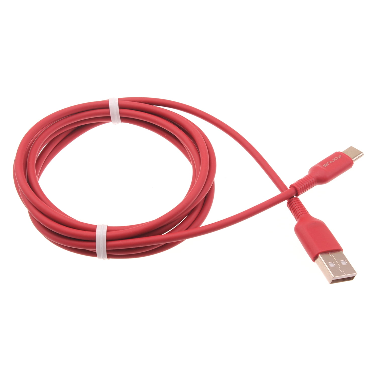 Red 6ft USB-C Cable for OnePlus 9, Nord N100/N10 5G, Pro Phones ...