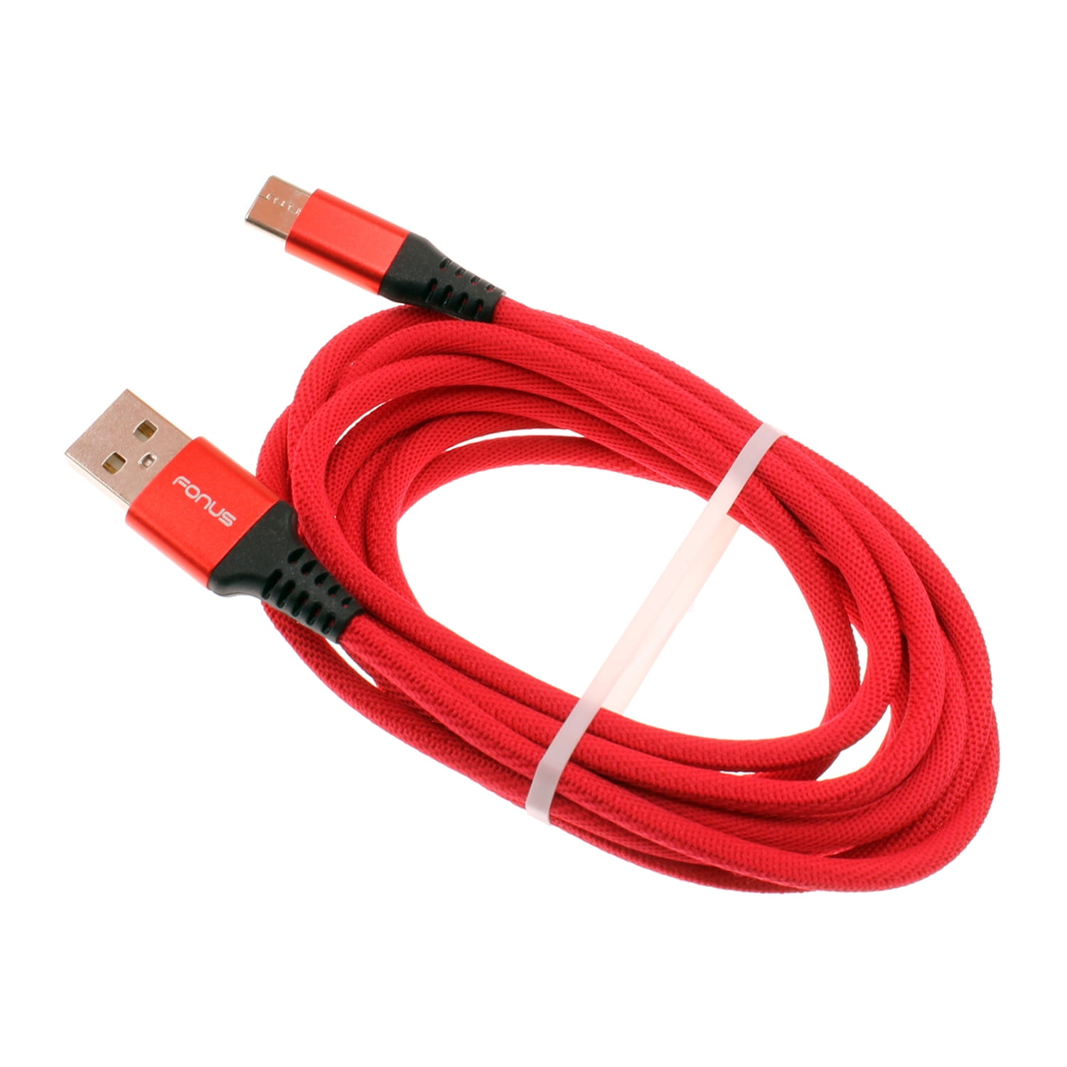 Red 6ft USB-C Cable for Verve Snap, Iris Flip Phones - Type-C Charger ...