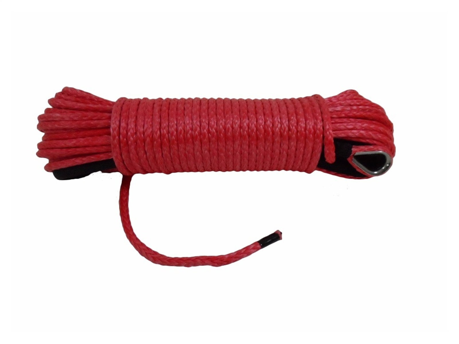 Red 6mm*30m Synthetic Rope, ATV Winch Line,Boat Winch Cable,Synthetic ...