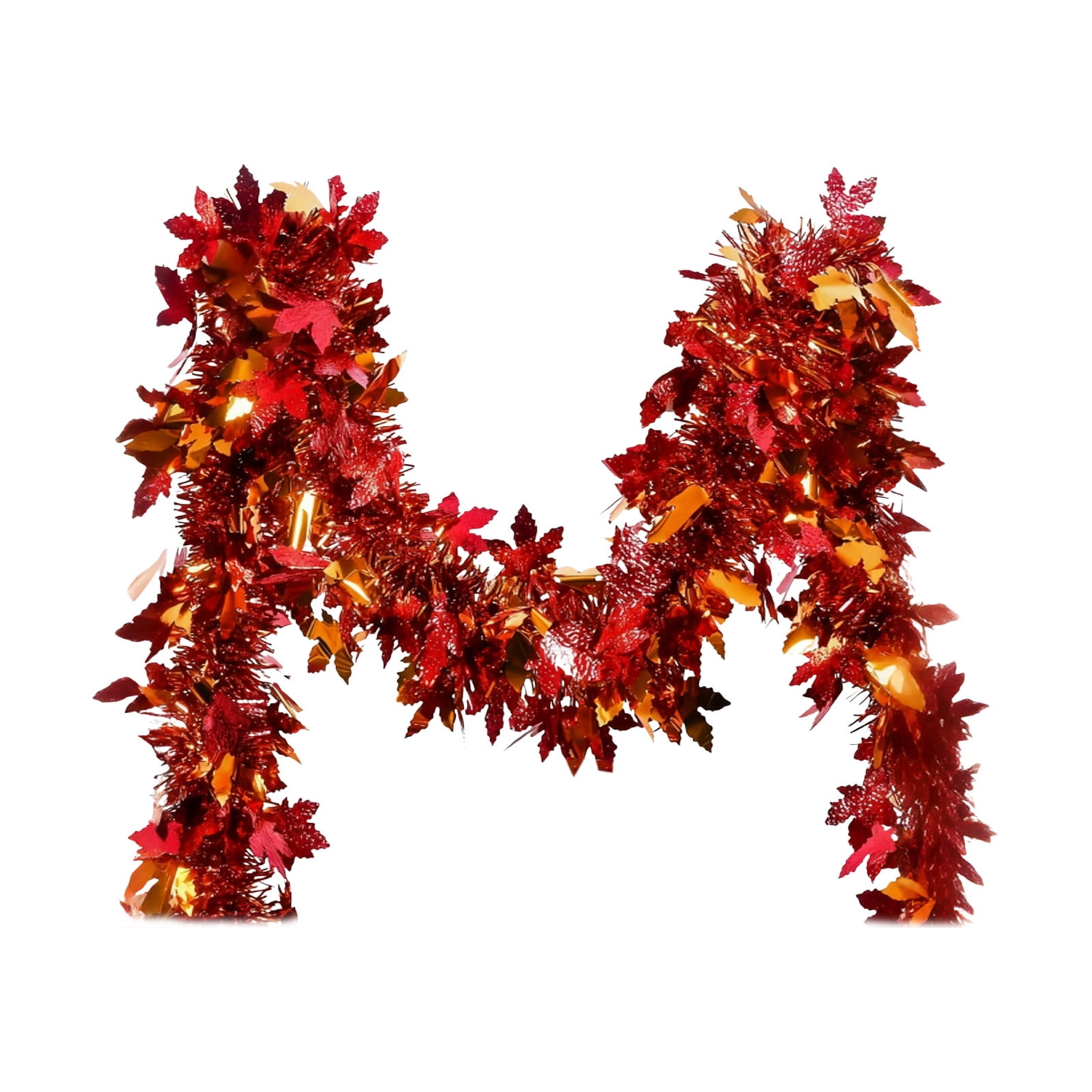 Red 78.7 Inch Thanksgiving Harvest Festival Garland Decorative Rattan ...