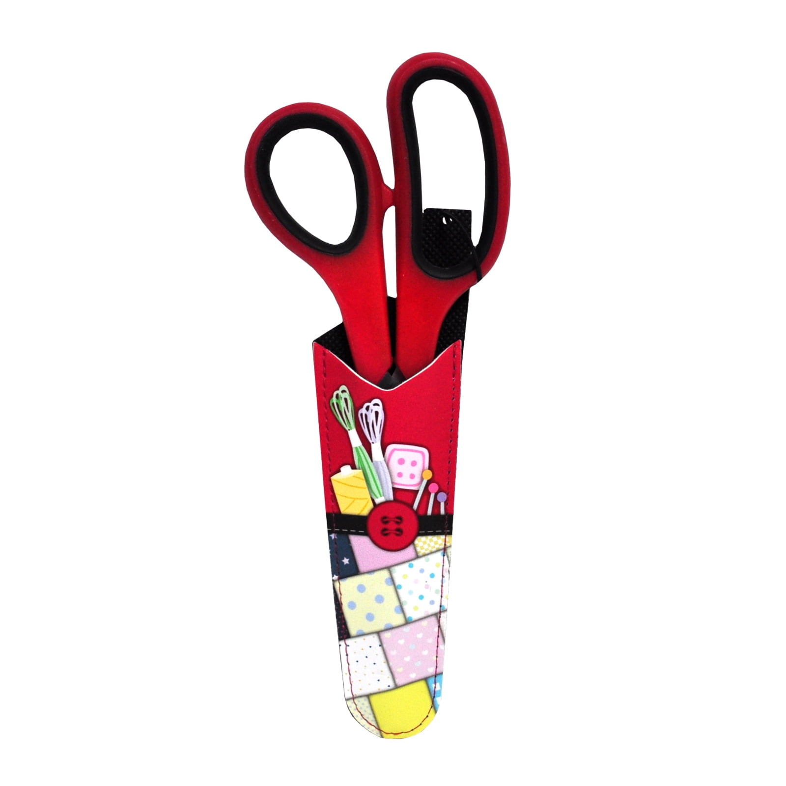 Red 8-1/2 Inch Dressmaking Scissors with Storage Sheath - Walmart.com