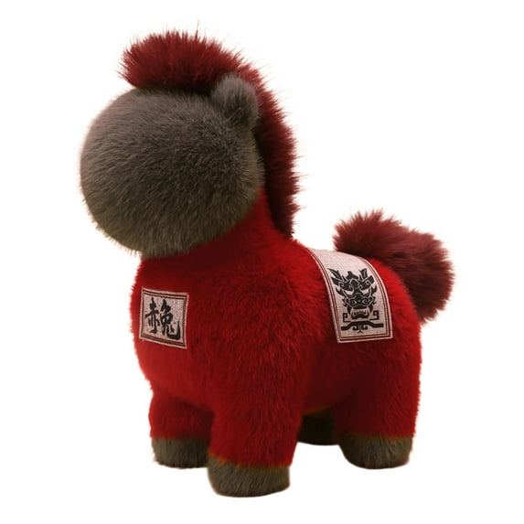 Red 9.84Inches 25Cm Cartoon Cute Little Horse Plush Doll Stuffed Animal ...