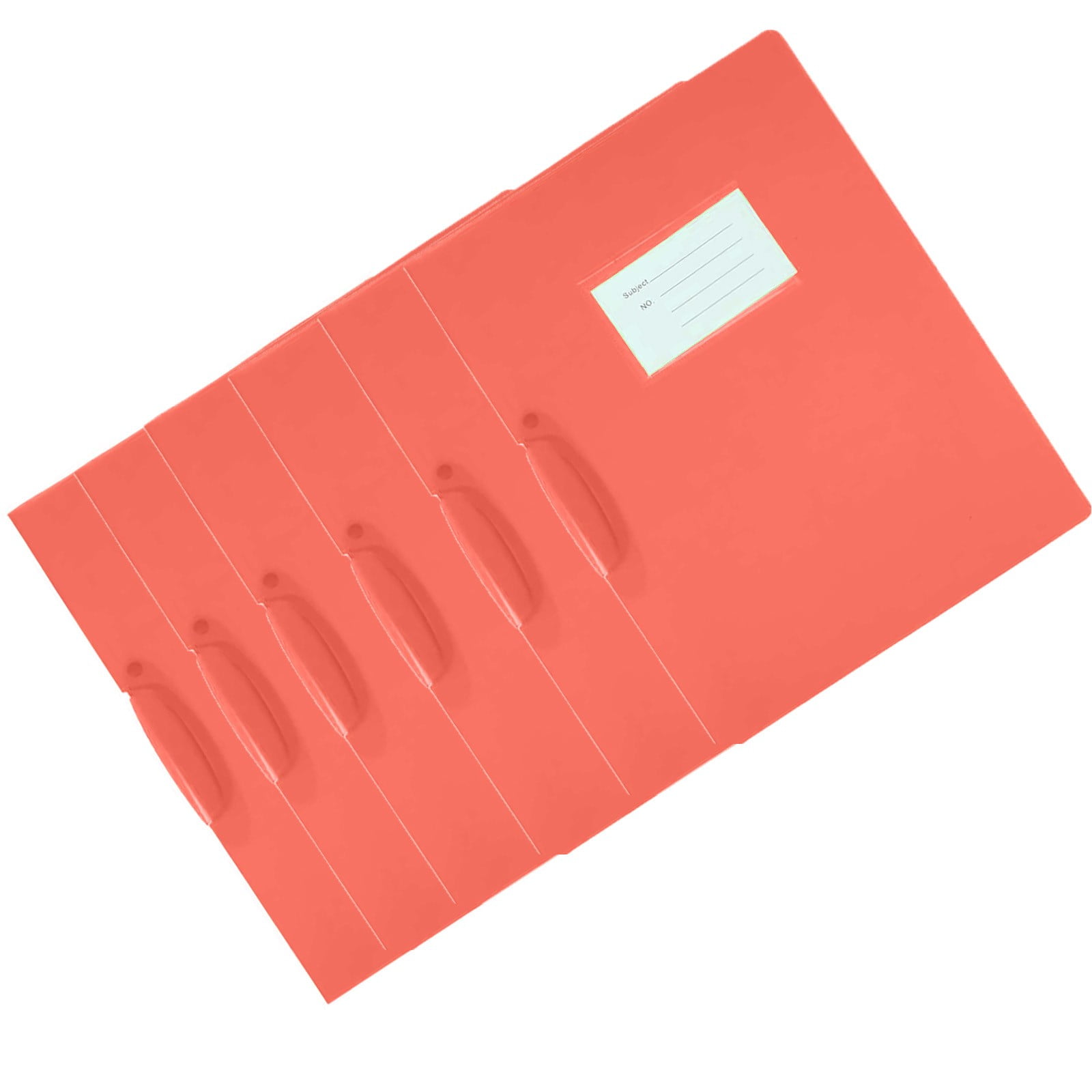 Red A4 Rotating Folder Transparent Plastic Pull Rod Binder Student Test ...