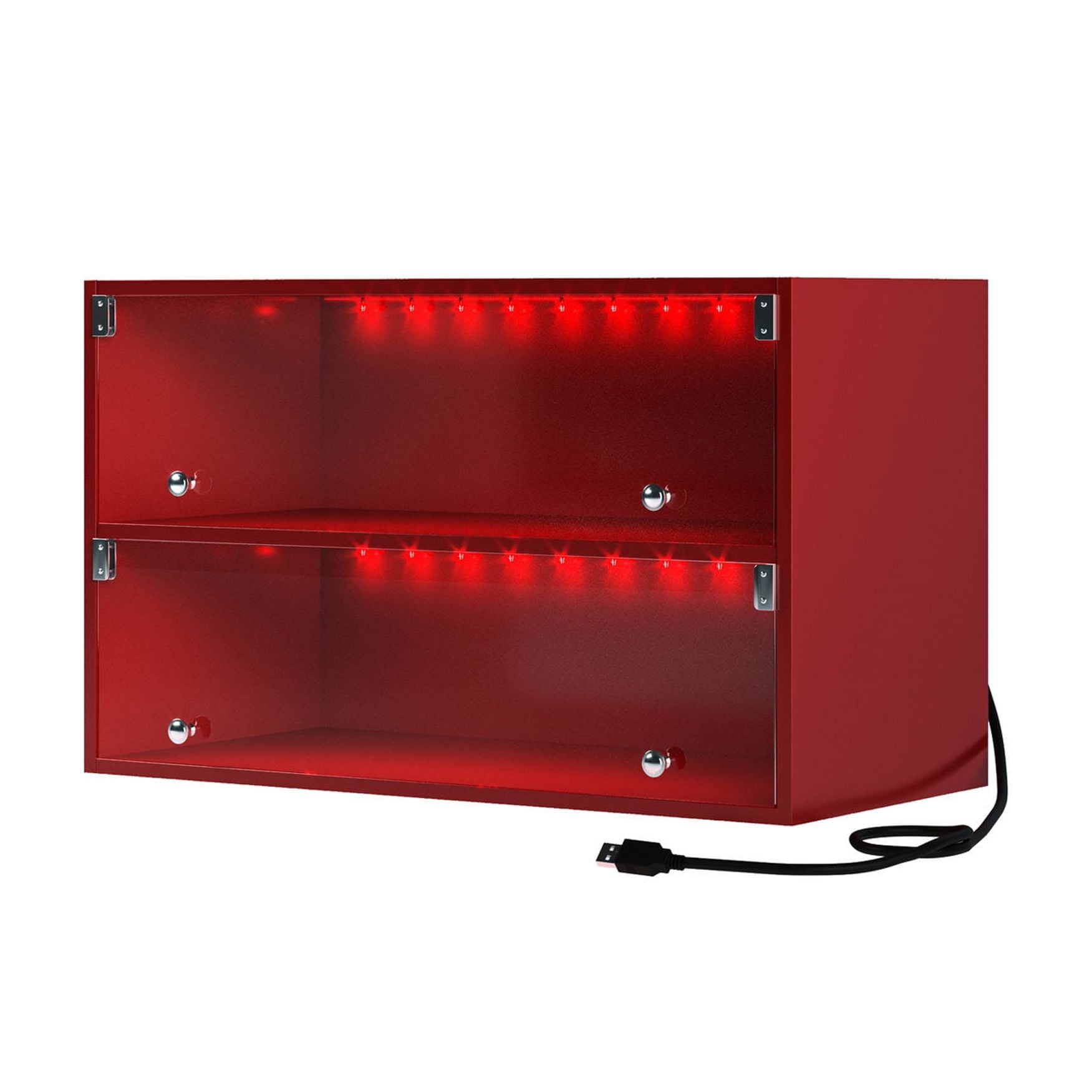 Red ABS+PC Filler - Remote - Controlled LED - Bedroom Storage - Protect ...